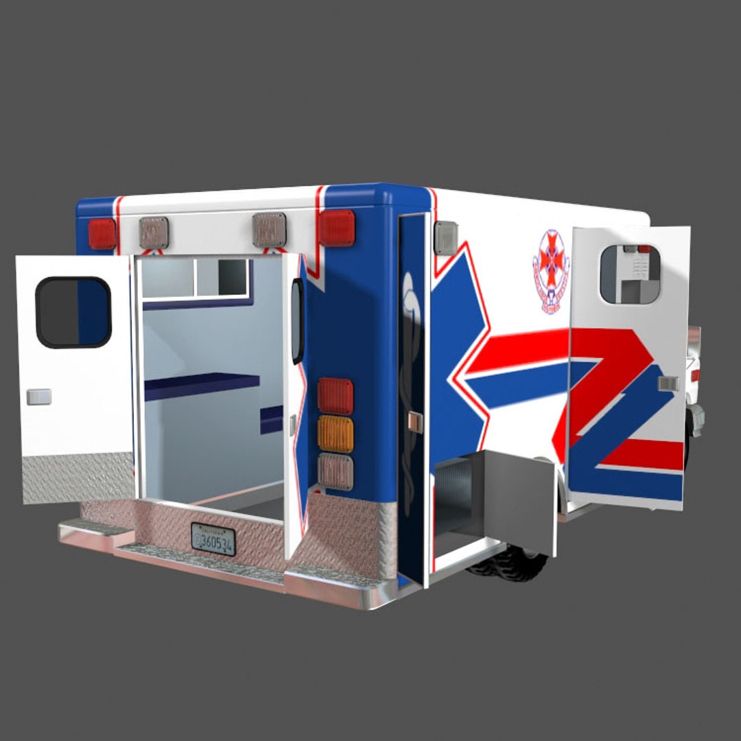 Ambulance Emergency Van 3d Model