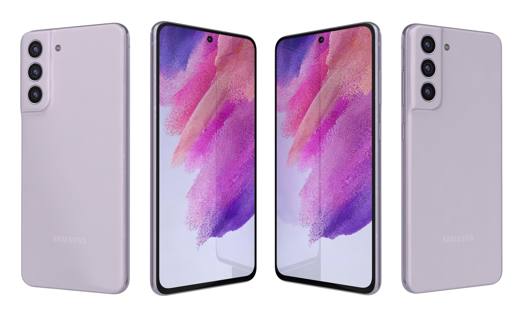 Samsung Galaxy S21 FE 5G Lavender Model - TurboSquid 1845061