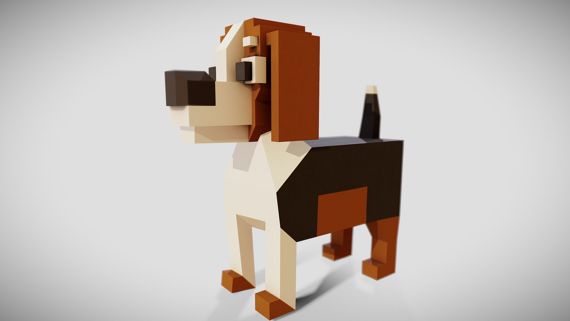 Simple Beagle Dog Animations 3D Model - TurboSquid 1510866