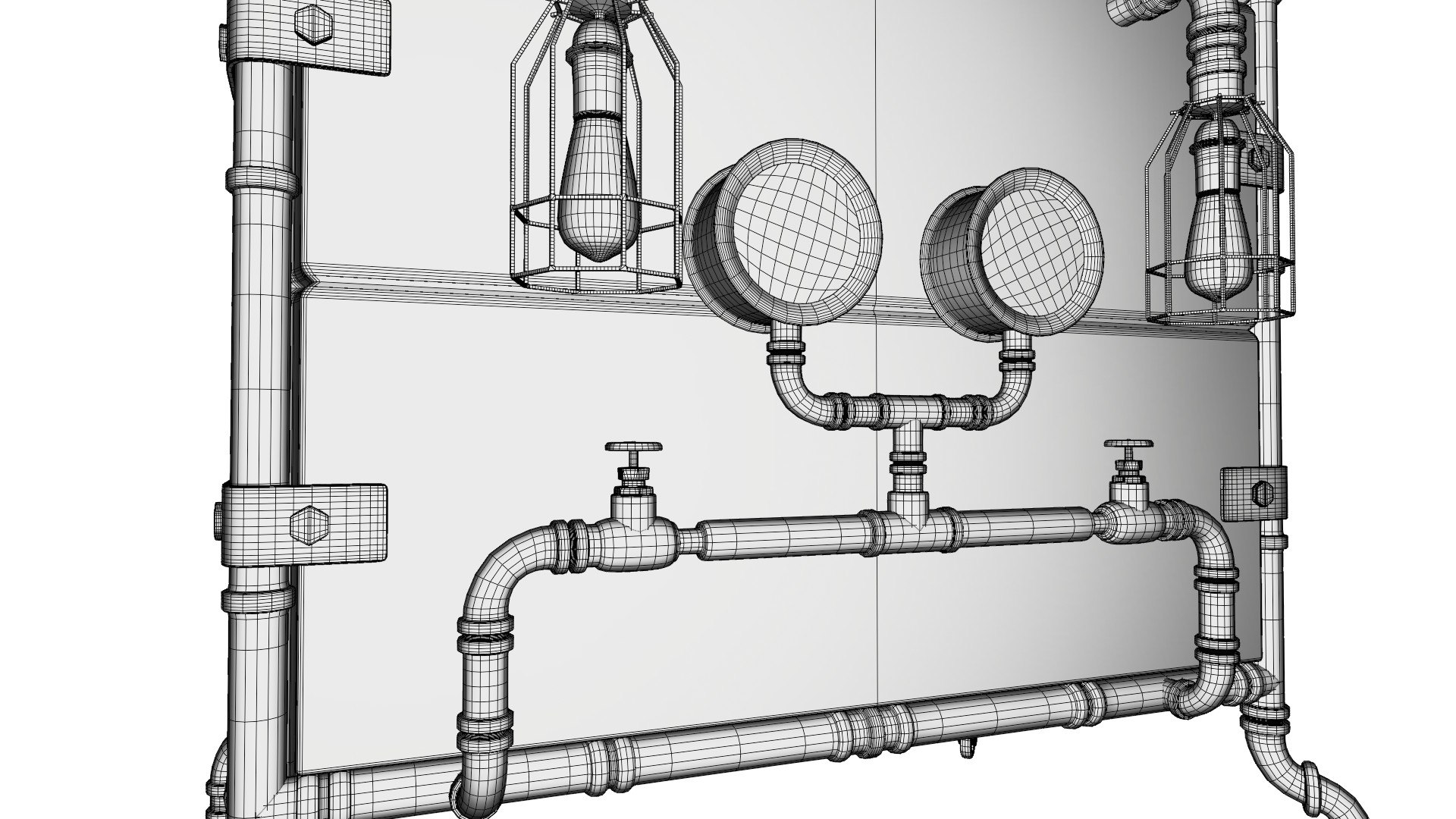 3D steampunk cabinet - TurboSquid 1666336