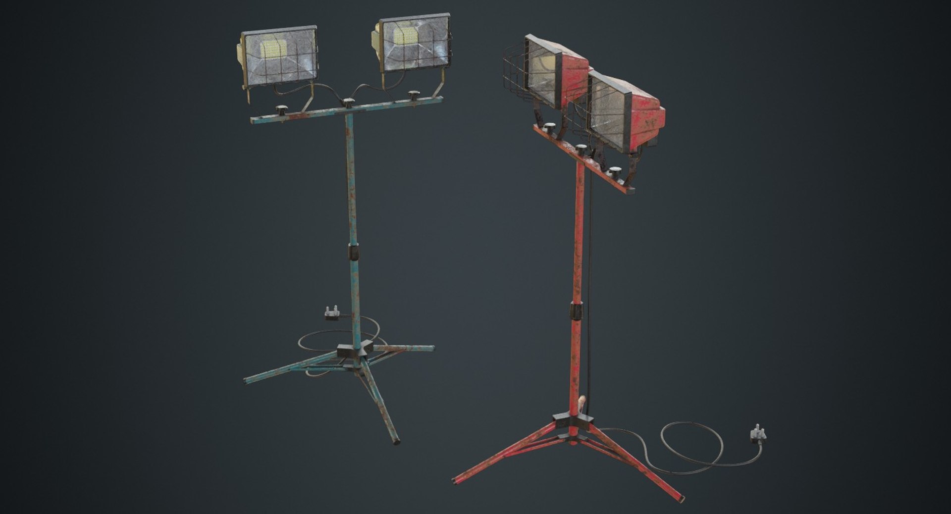 Mobile Construction Light 1b Model - TurboSquid 1412822