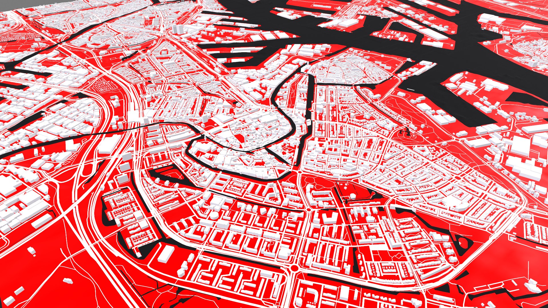 3D Cityscape Rotterdam Netherlands Model - TurboSquid 1770189