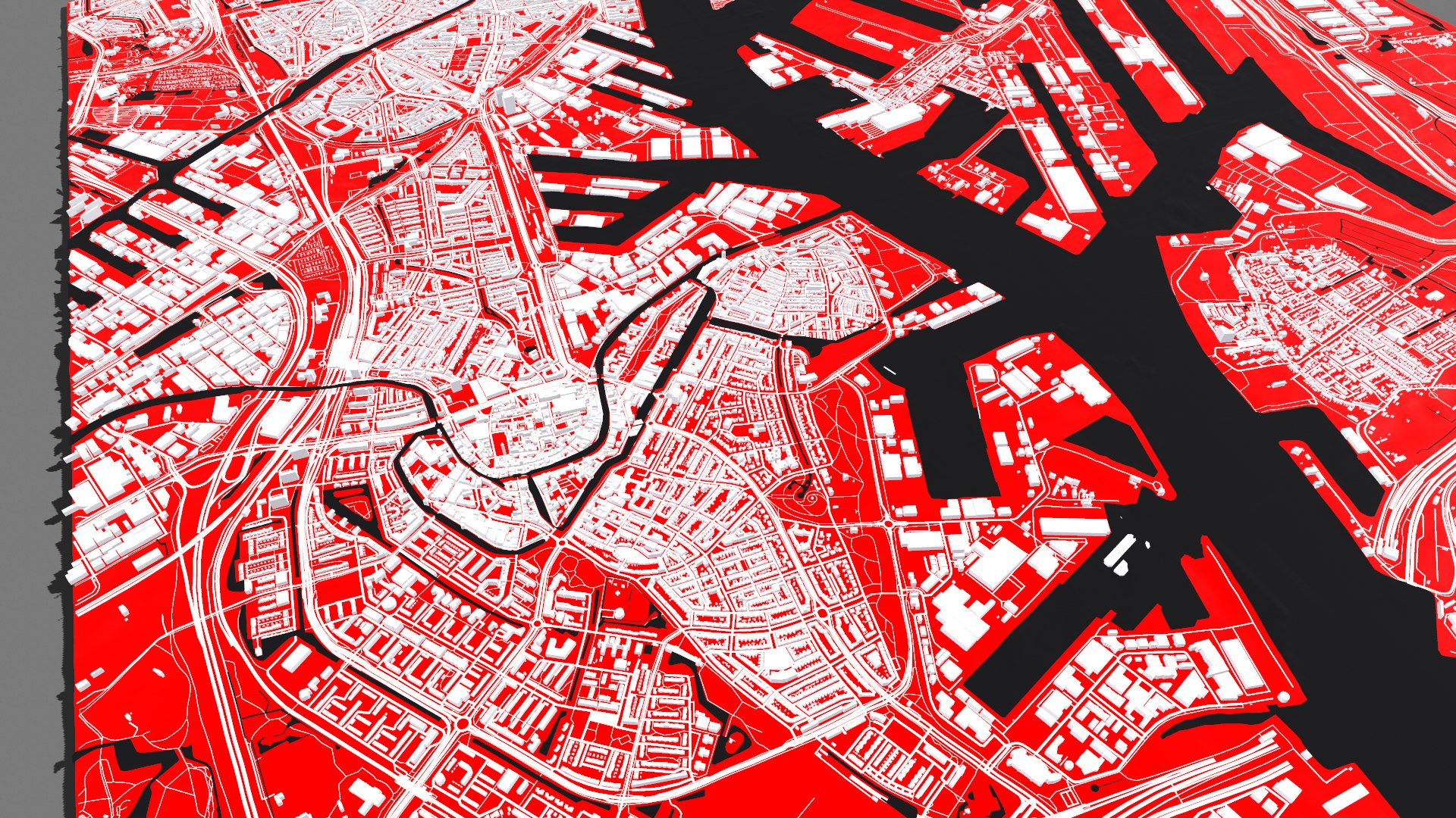 3D Cityscape Rotterdam Netherlands Model - TurboSquid 1770189