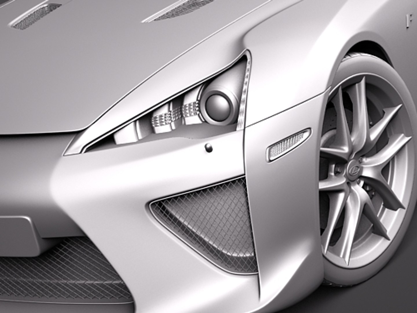 Lexus Lfa 2011 2013 3d Model
