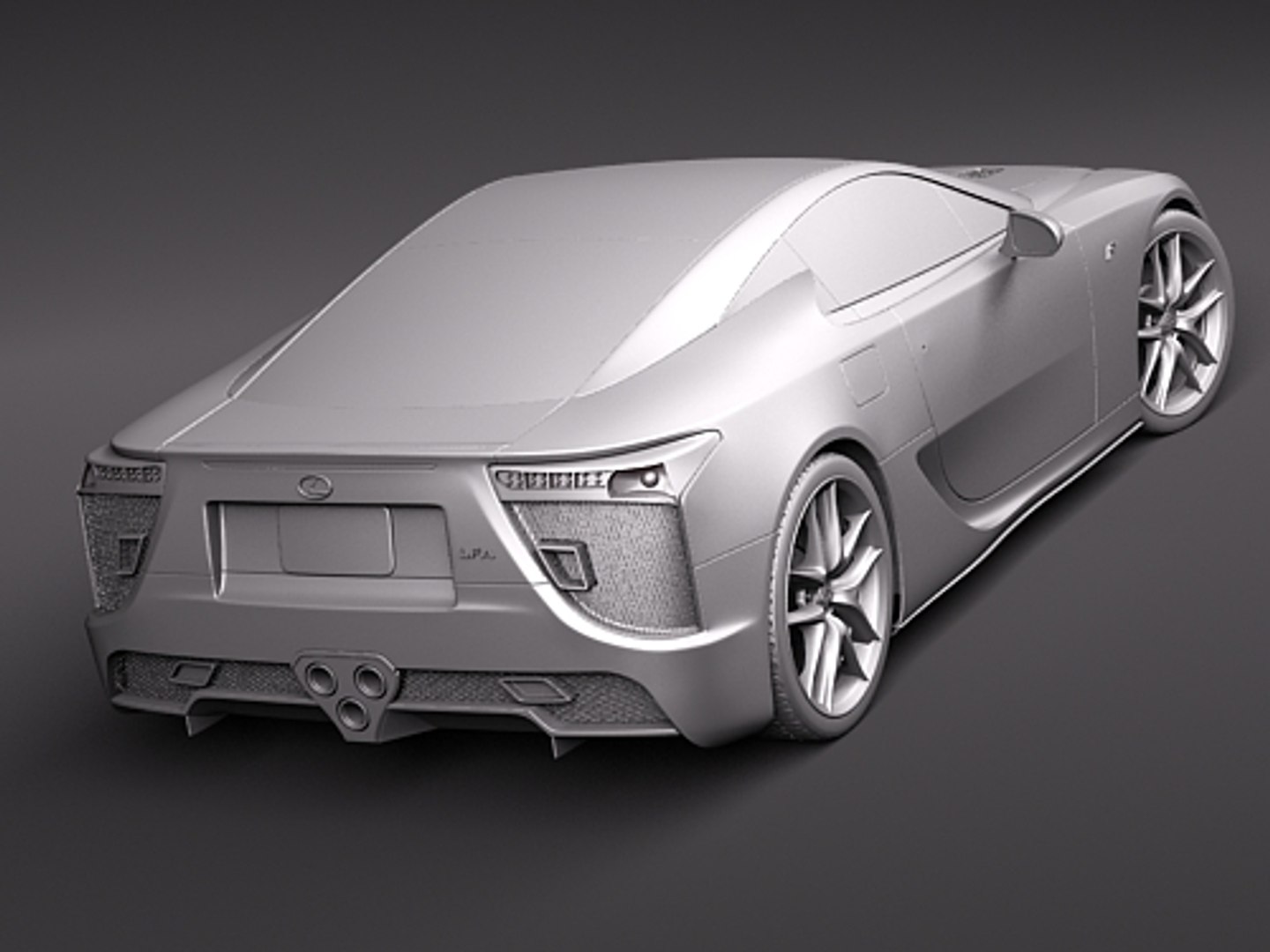 Lexus Lfa 2011 2013 3d Model