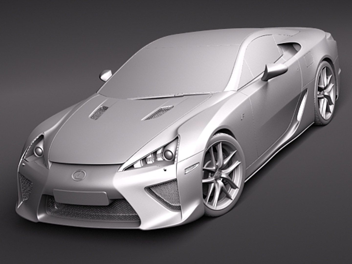 lexus lfa 2011 2013 3d model