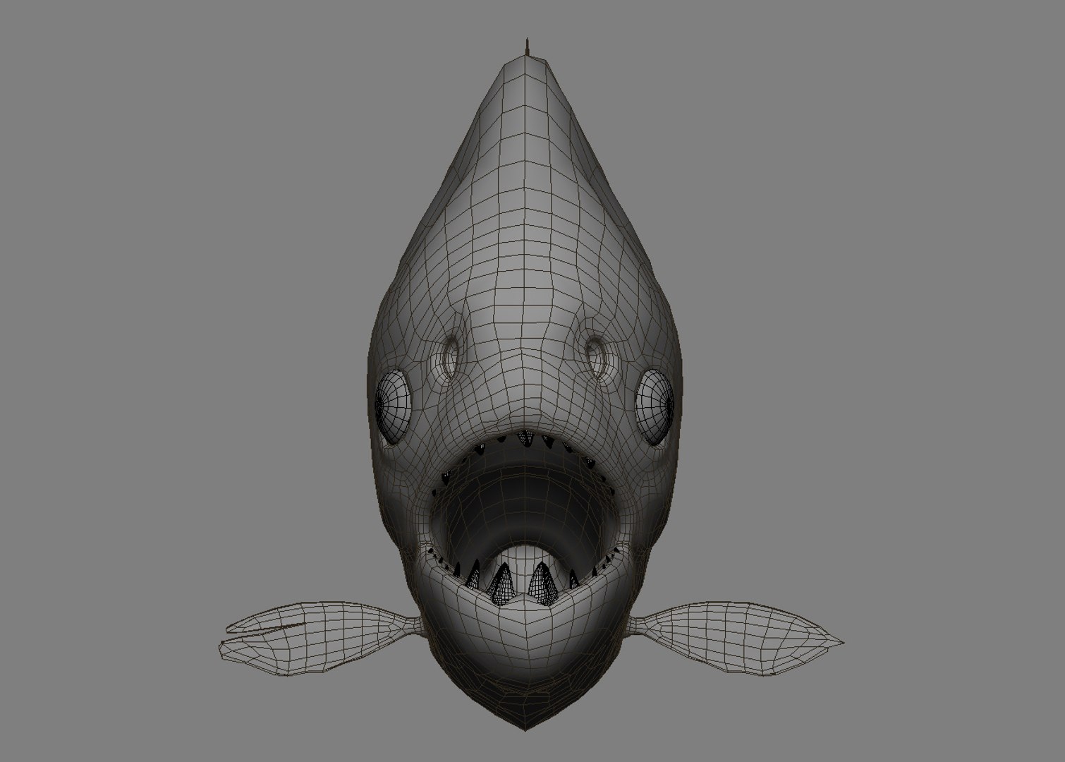 Realistic Piranha 3d Model