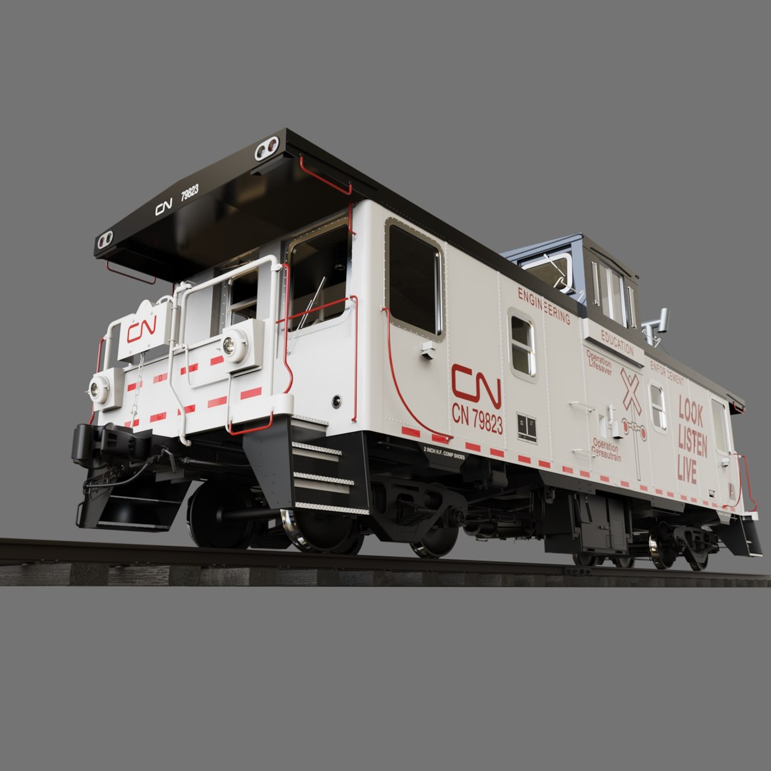 3D Model Caboose CN PSC Operation LifeSaver 79823 - TurboSquid 2219140