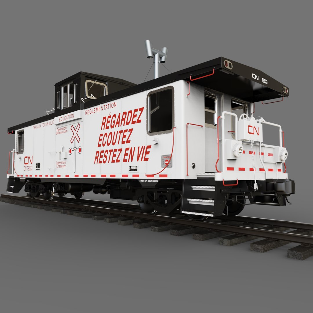 3D Model Caboose CN PSC Operation LifeSaver 79823 - TurboSquid 2219140