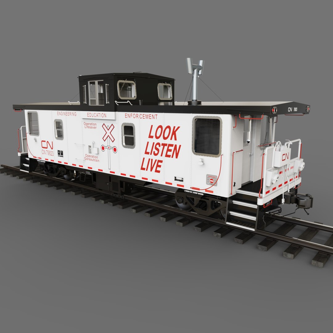 3D Model Caboose CN PSC Operation LifeSaver 79823 - TurboSquid 2219140