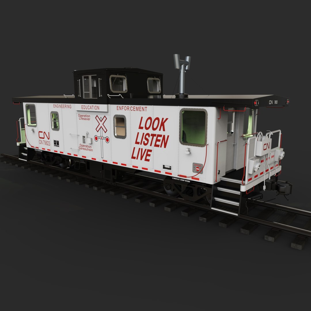 3D Model Caboose CN PSC Operation LifeSaver 79823 - TurboSquid 2219140