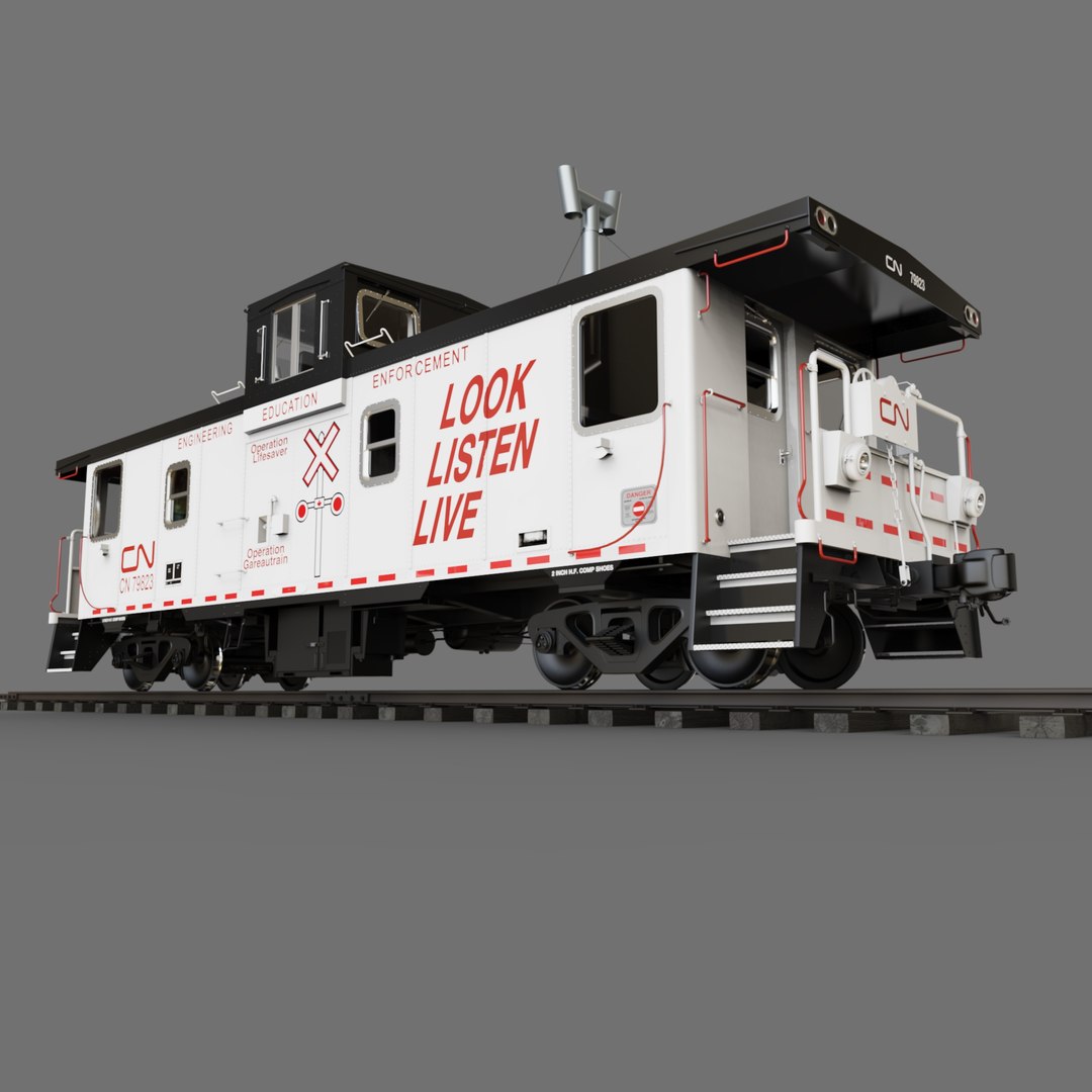 3D Model Caboose CN PSC Operation LifeSaver 79823 - TurboSquid 2219140