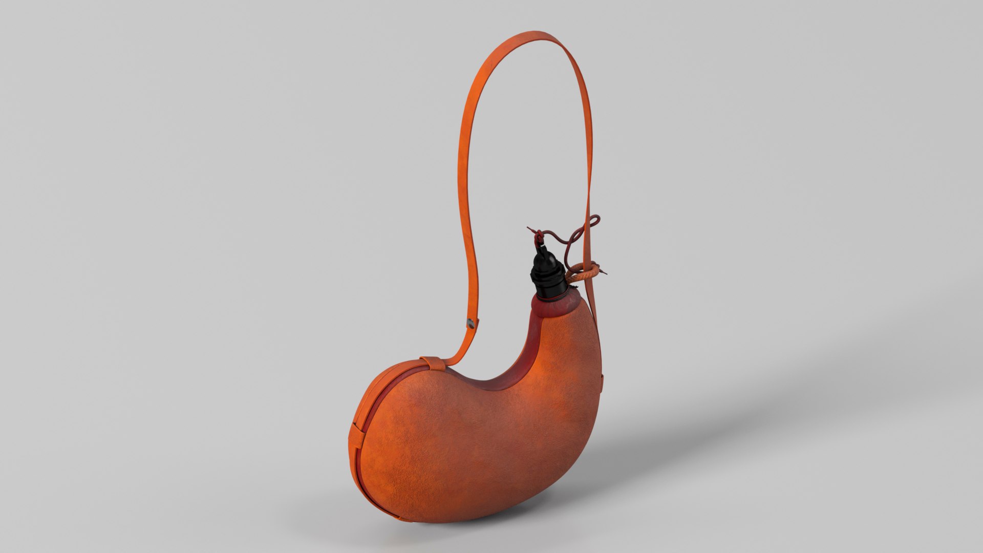 3D Hanging Curved Wineskin Brown - TurboSquid 2193552