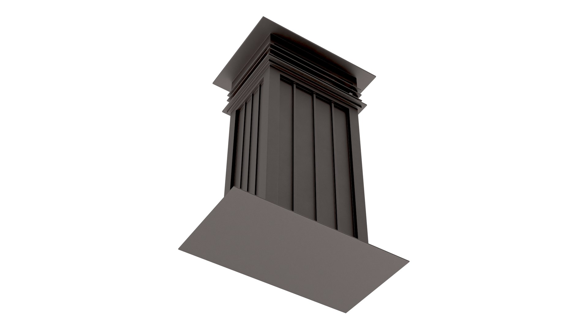 3D Square Black Metal Chimney Model - TurboSquid 2047734
