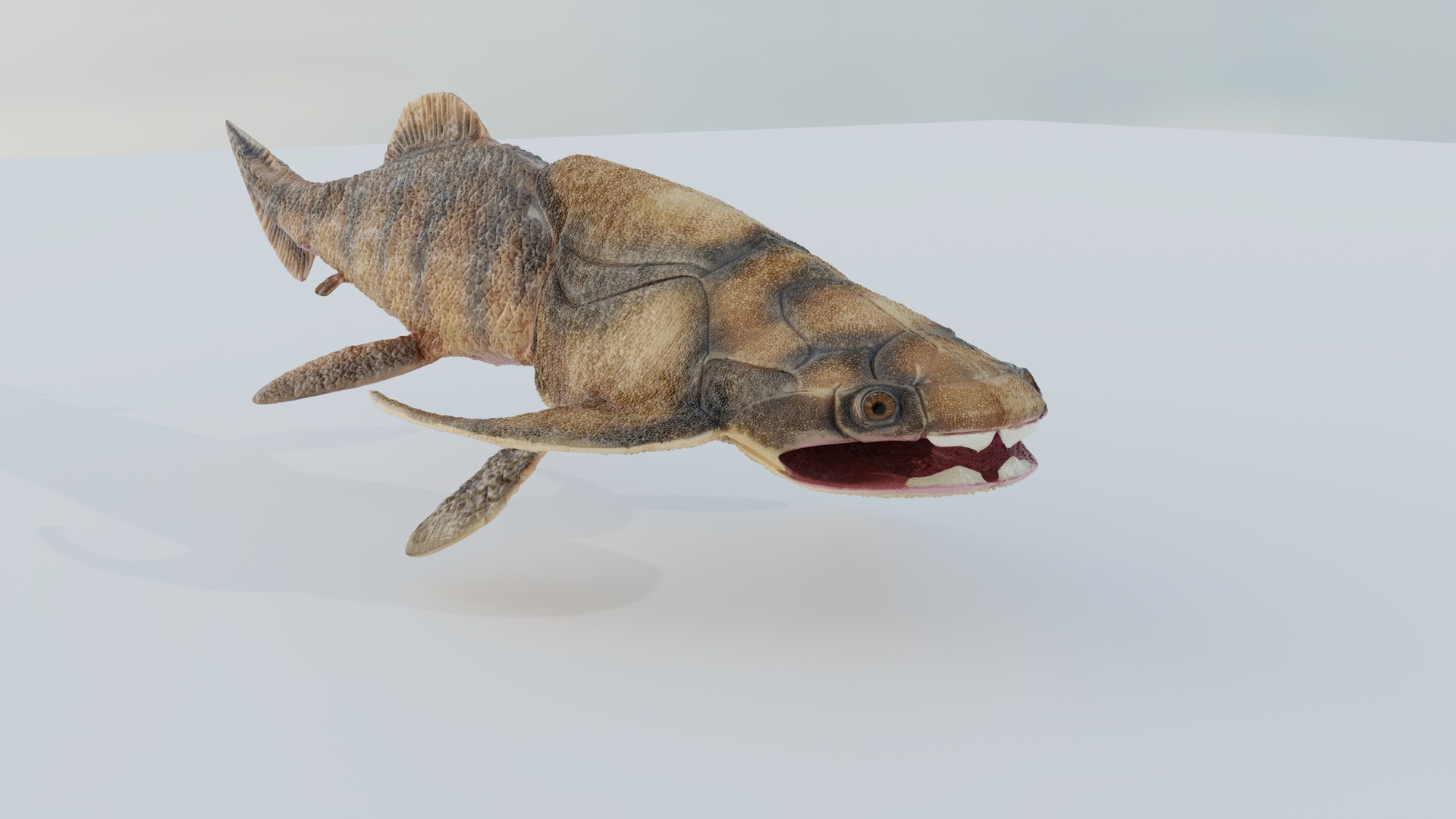 Dicksonosteus Devonian fosil fish 3D model - TurboSquid 2151735