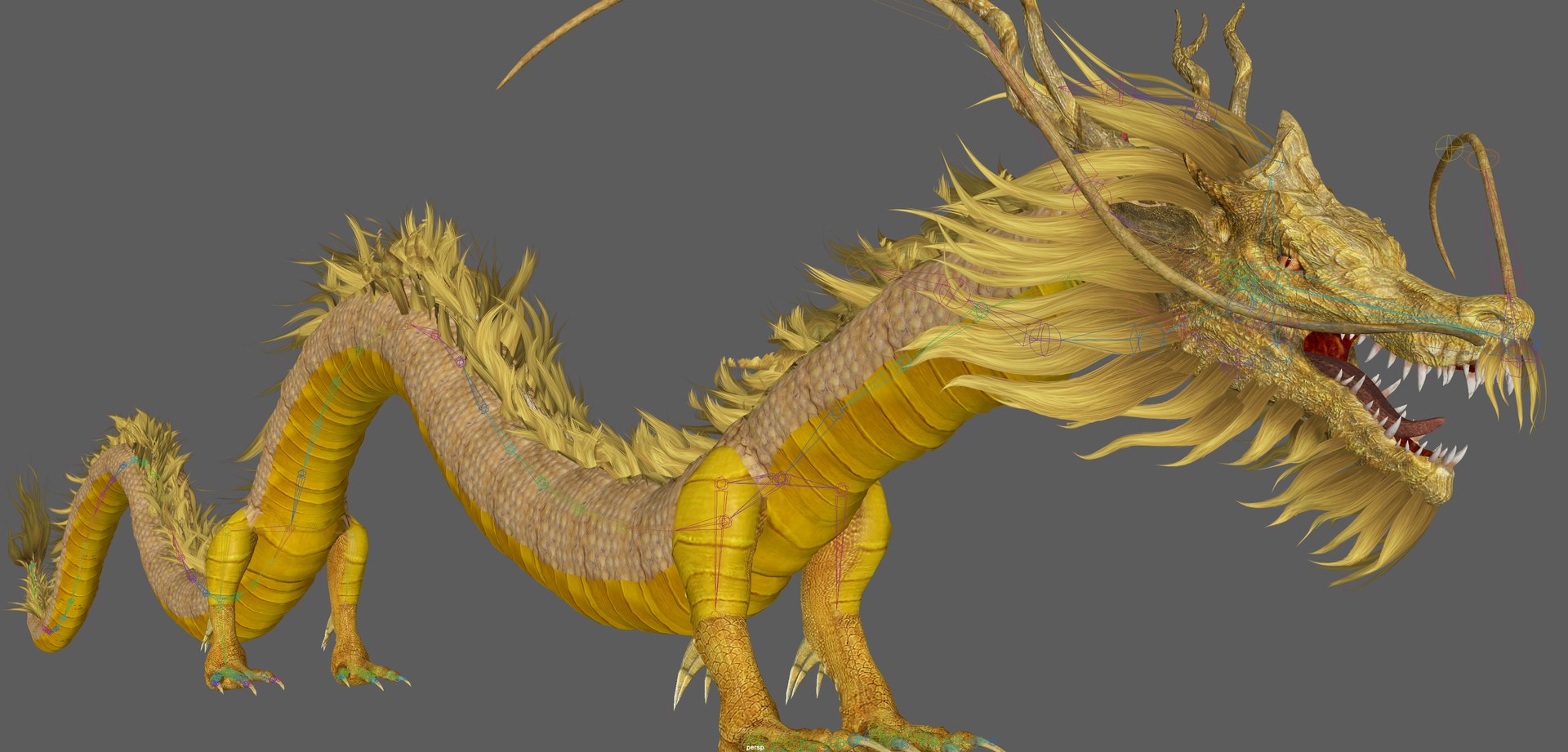 Chinese Dragon Animated Model - TurboSquid 2194114