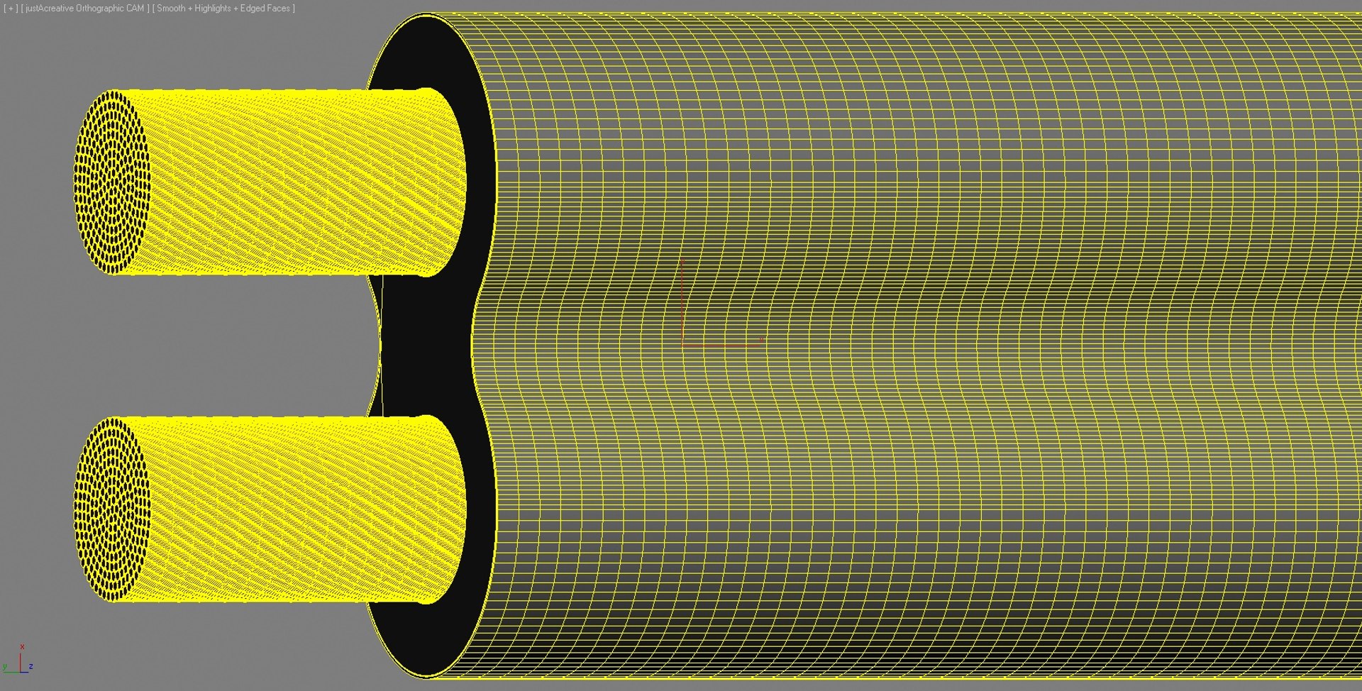 electrical cables parallel twin 3d model