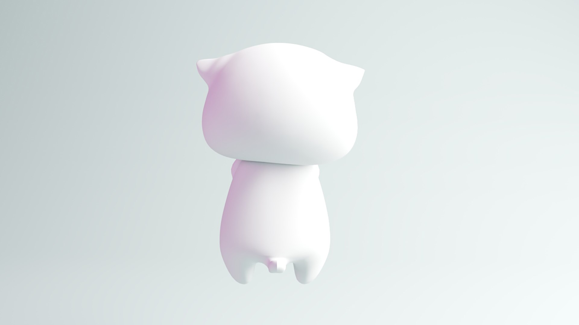 Cat Kawaii Mochi Model - TurboSquid 1991939