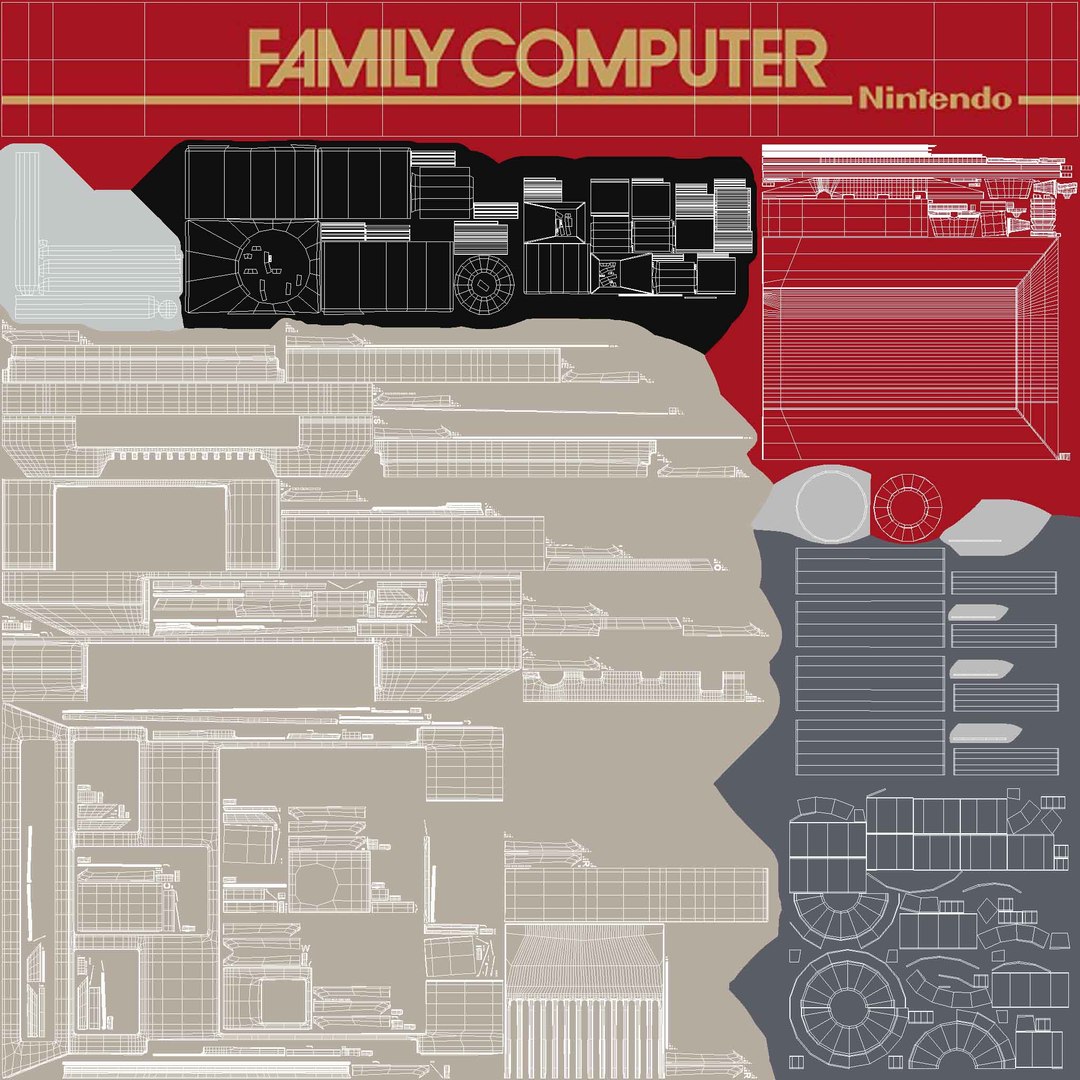 3D Nintendo Video Family Computer - TurboSquid 1179101
