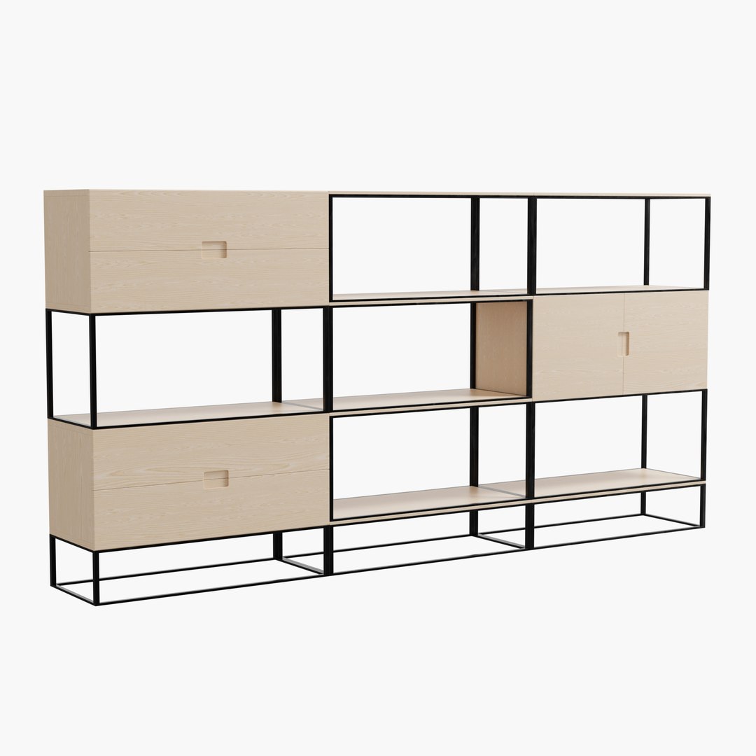 Fischer Shelving System 3D Model - TurboSquid 2249691