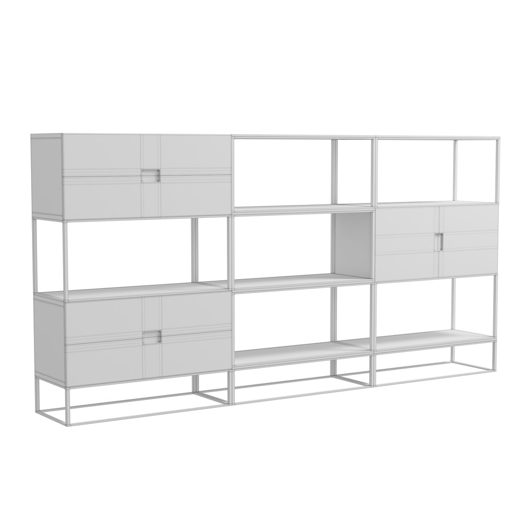Fischer Shelving System 3D Model - TurboSquid 2249691