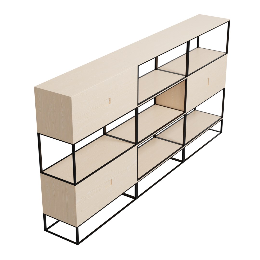 Fischer Shelving System 3D Model - TurboSquid 2249691