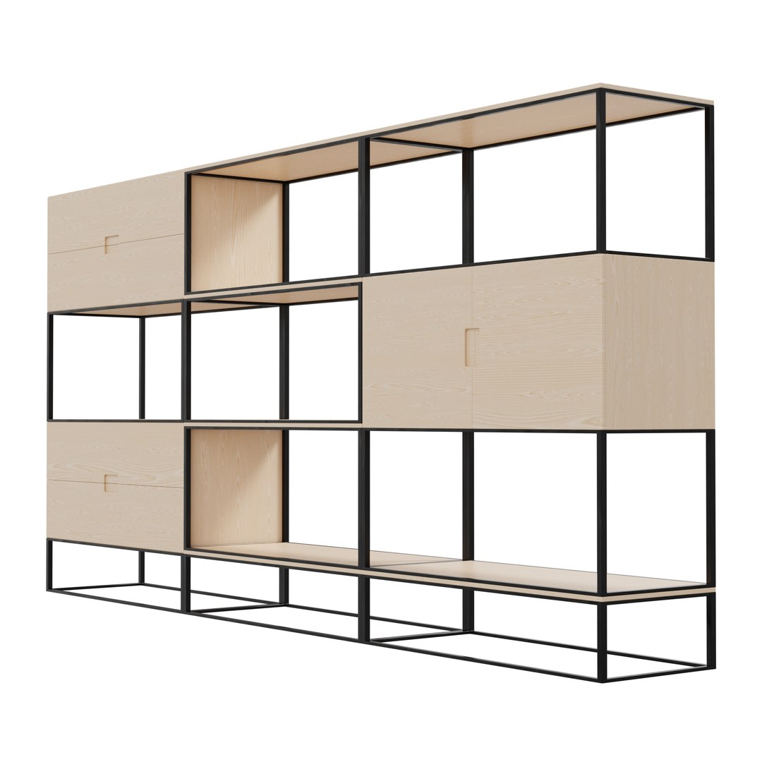 Fischer Shelving System 3D Model - TurboSquid 2249691
