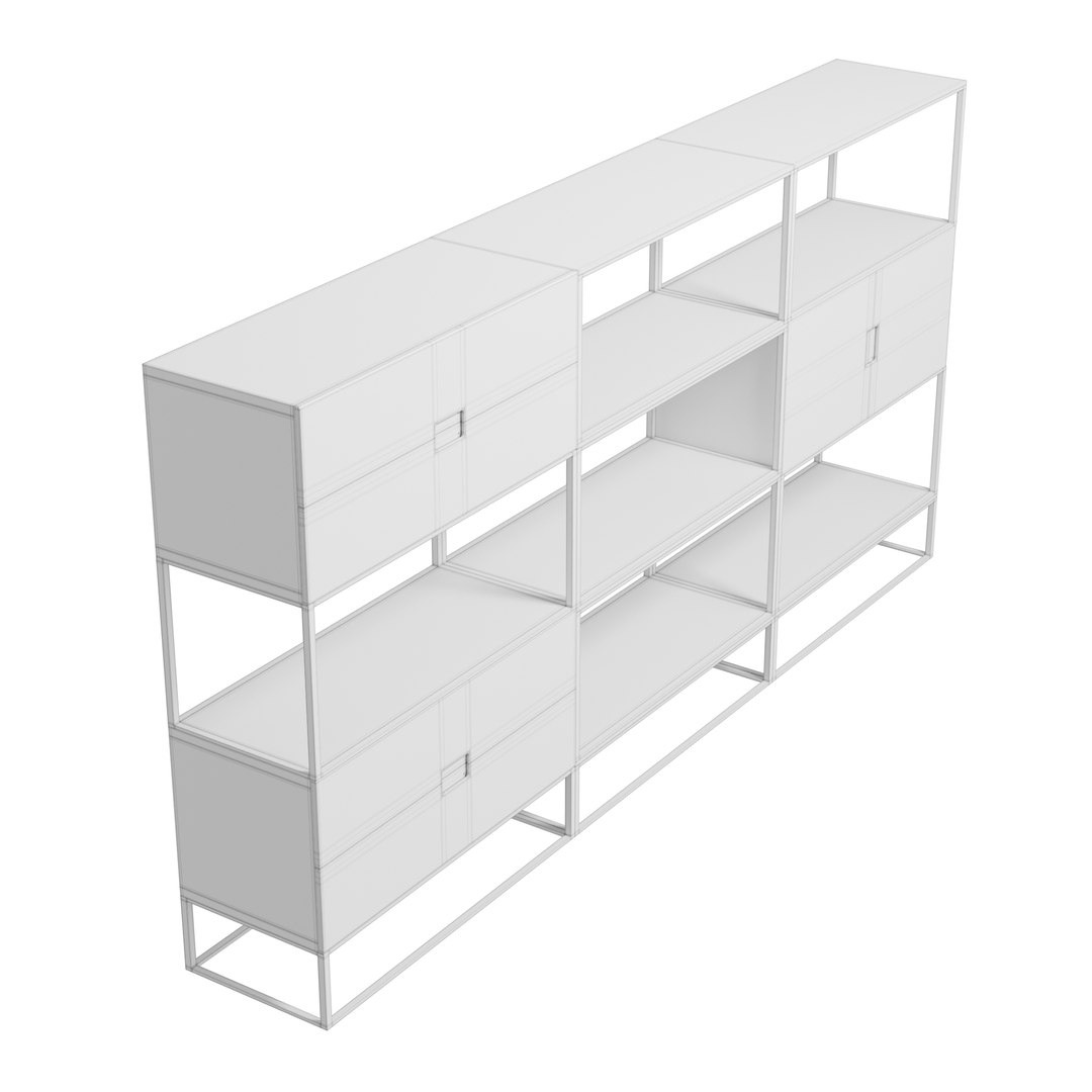 Fischer Shelving System 3D Model - TurboSquid 2249691