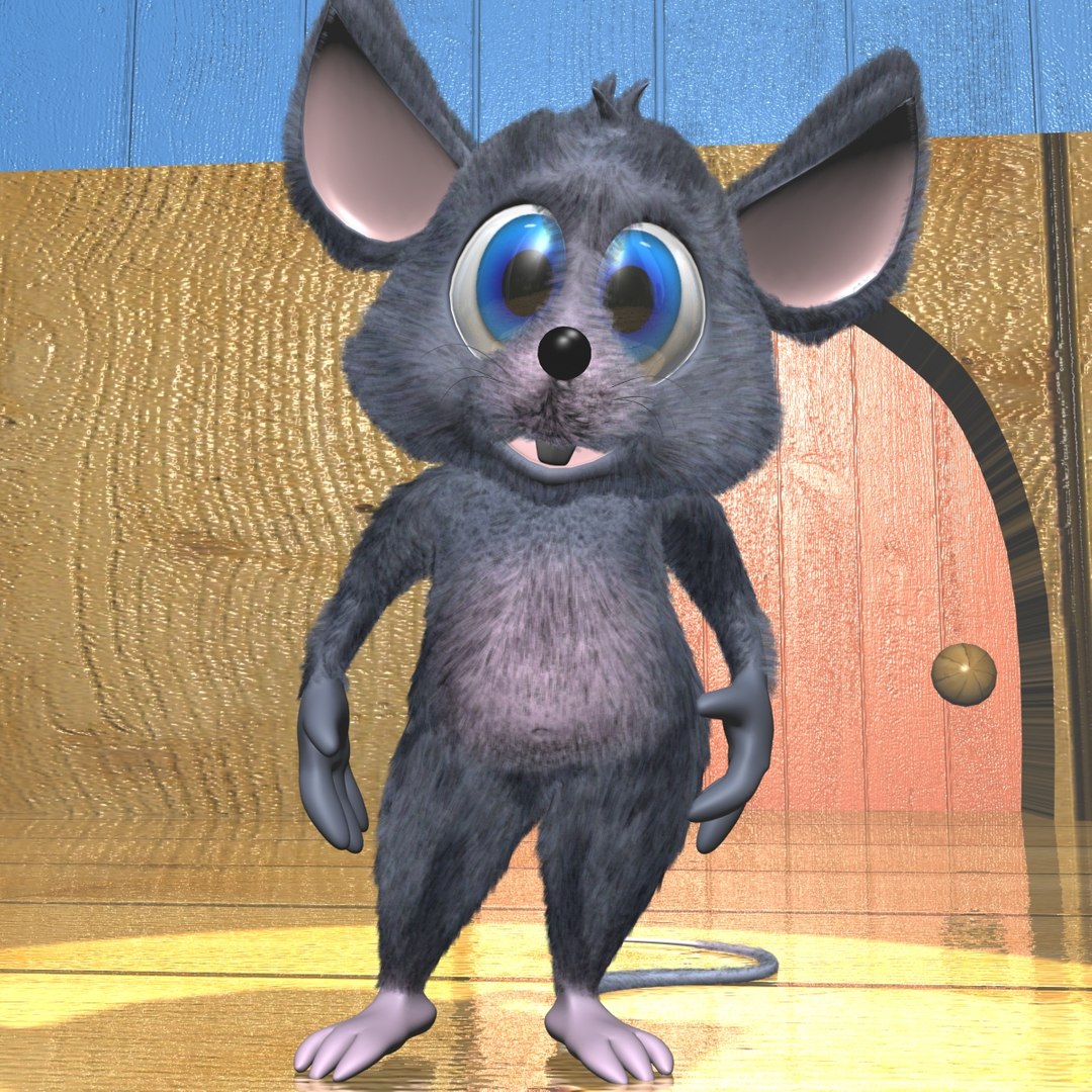Max Cute Cartoon Mouse Rigged