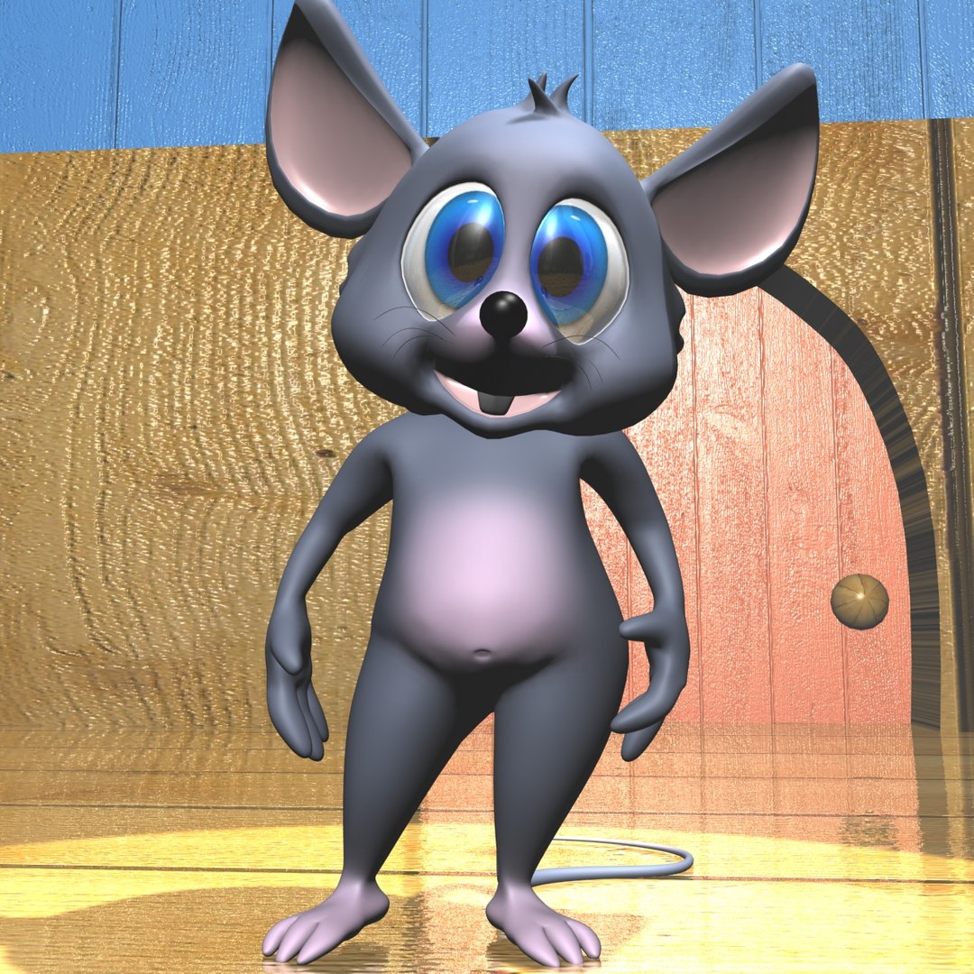 Max Cute Cartoon Mouse Rigged