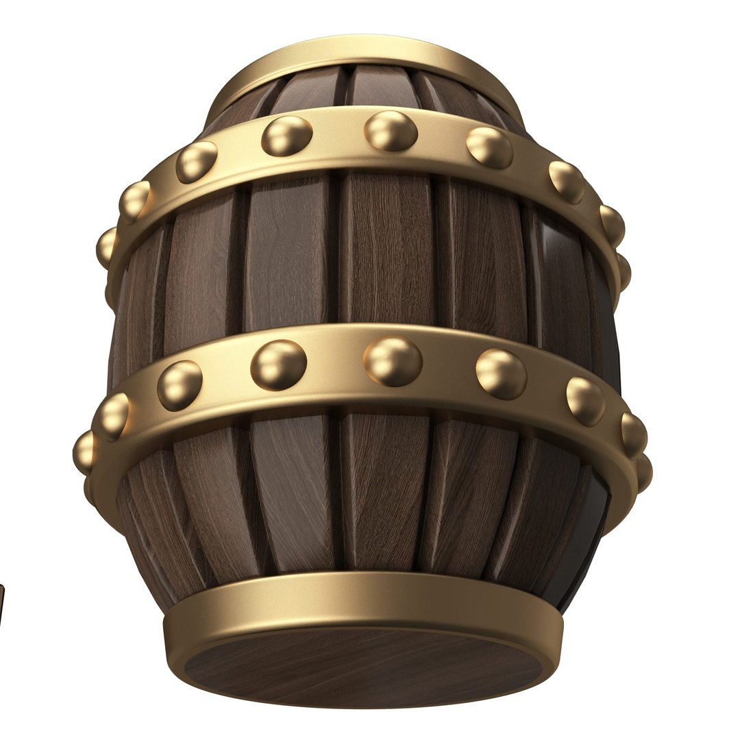 3D Crate Barrel And Chest Treasure Collection - TurboSquid 2307066