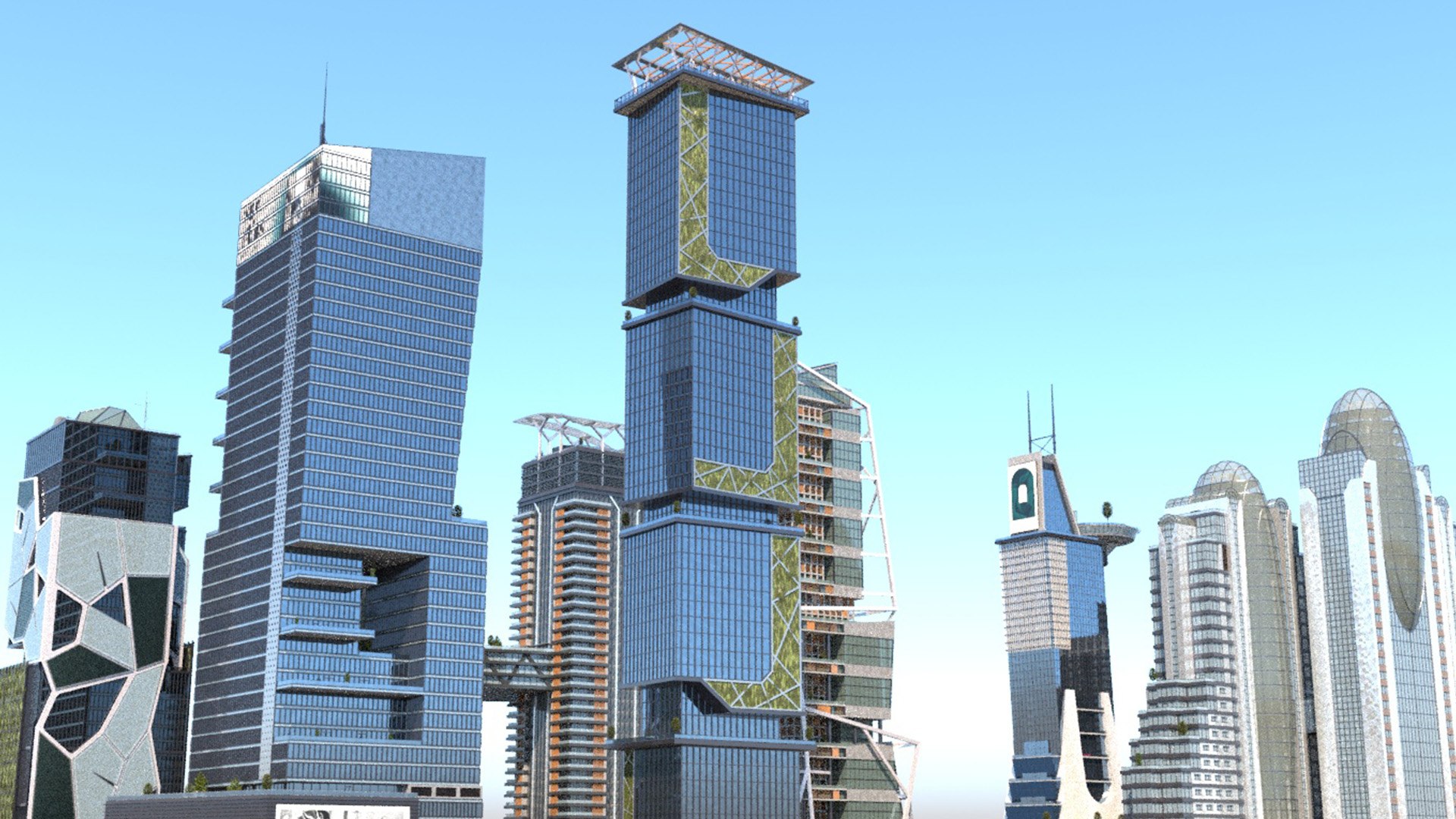 Future Tower Model - TurboSquid 2105221