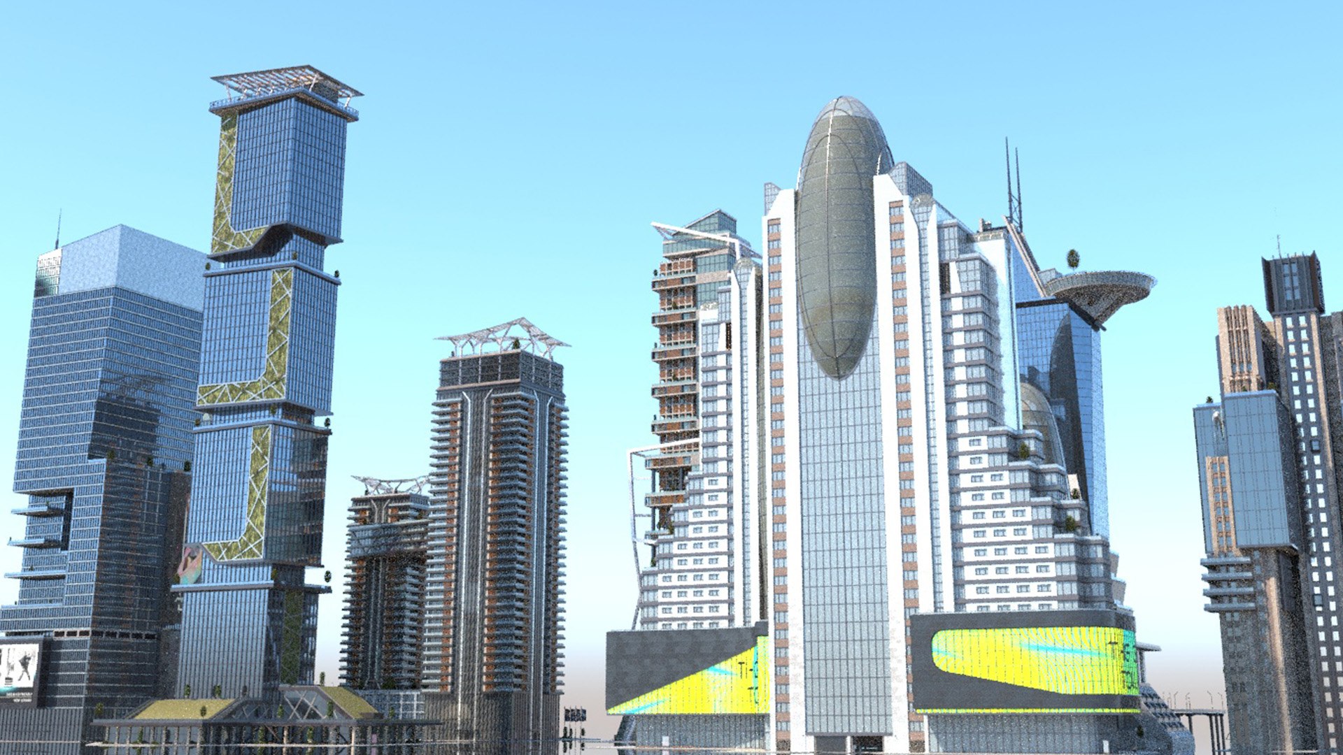 Future Tower Model - TurboSquid 2105221