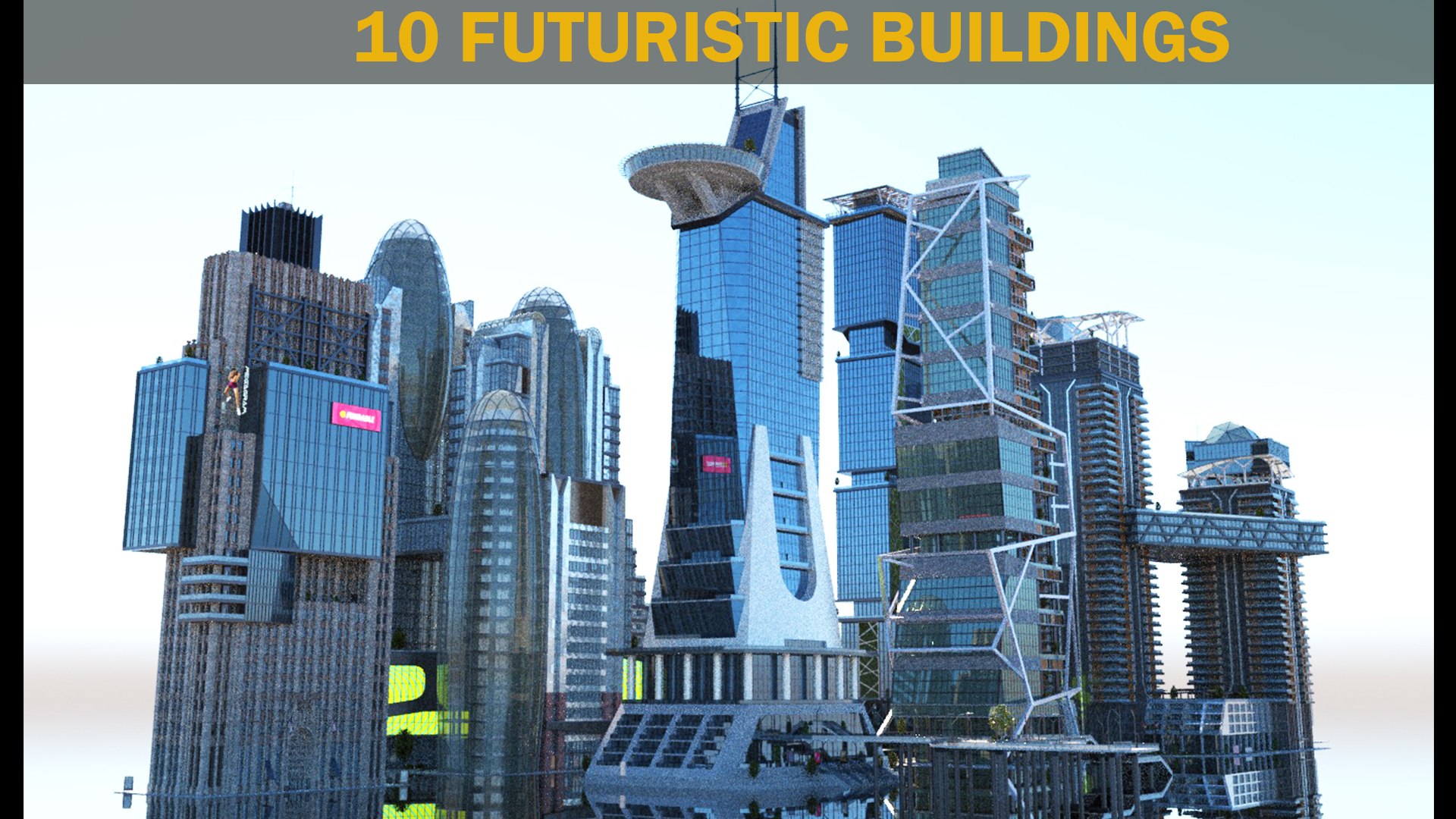 Future Tower model - TurboSquid 2105221