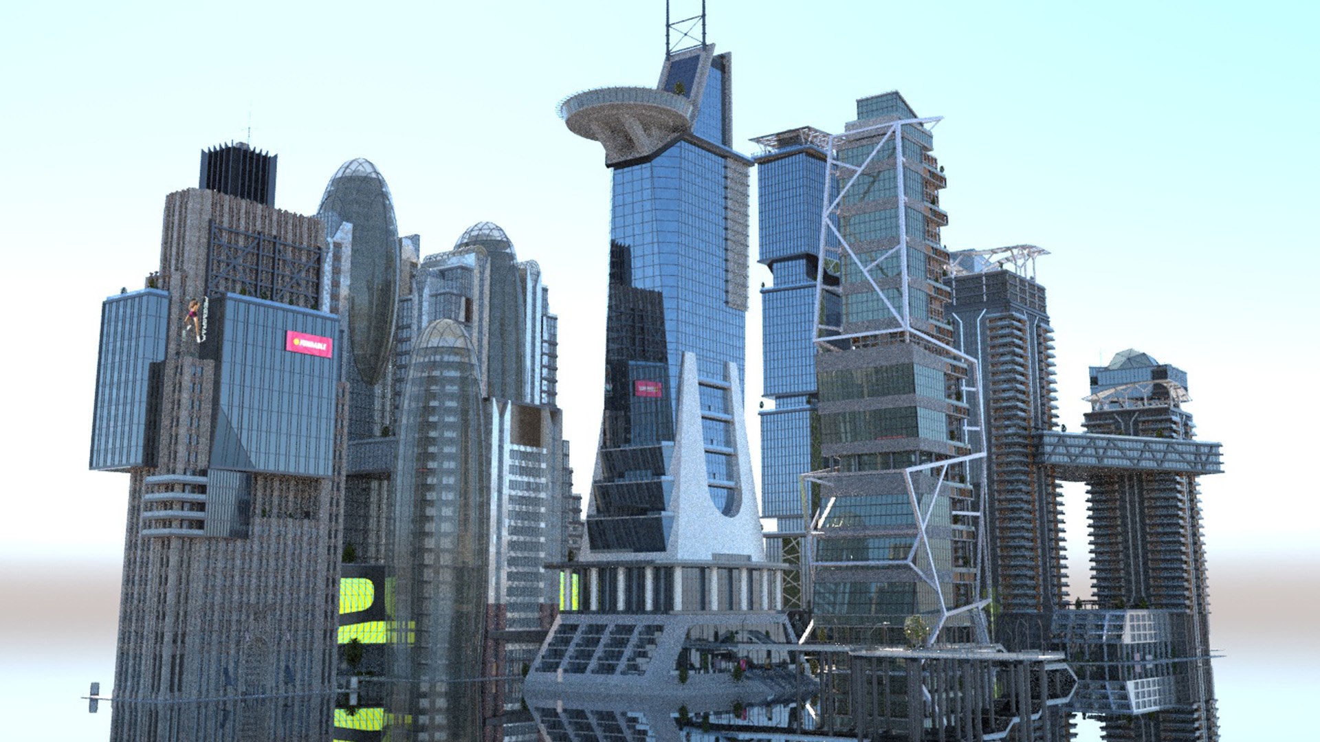 Future Tower Model - TurboSquid 2105221