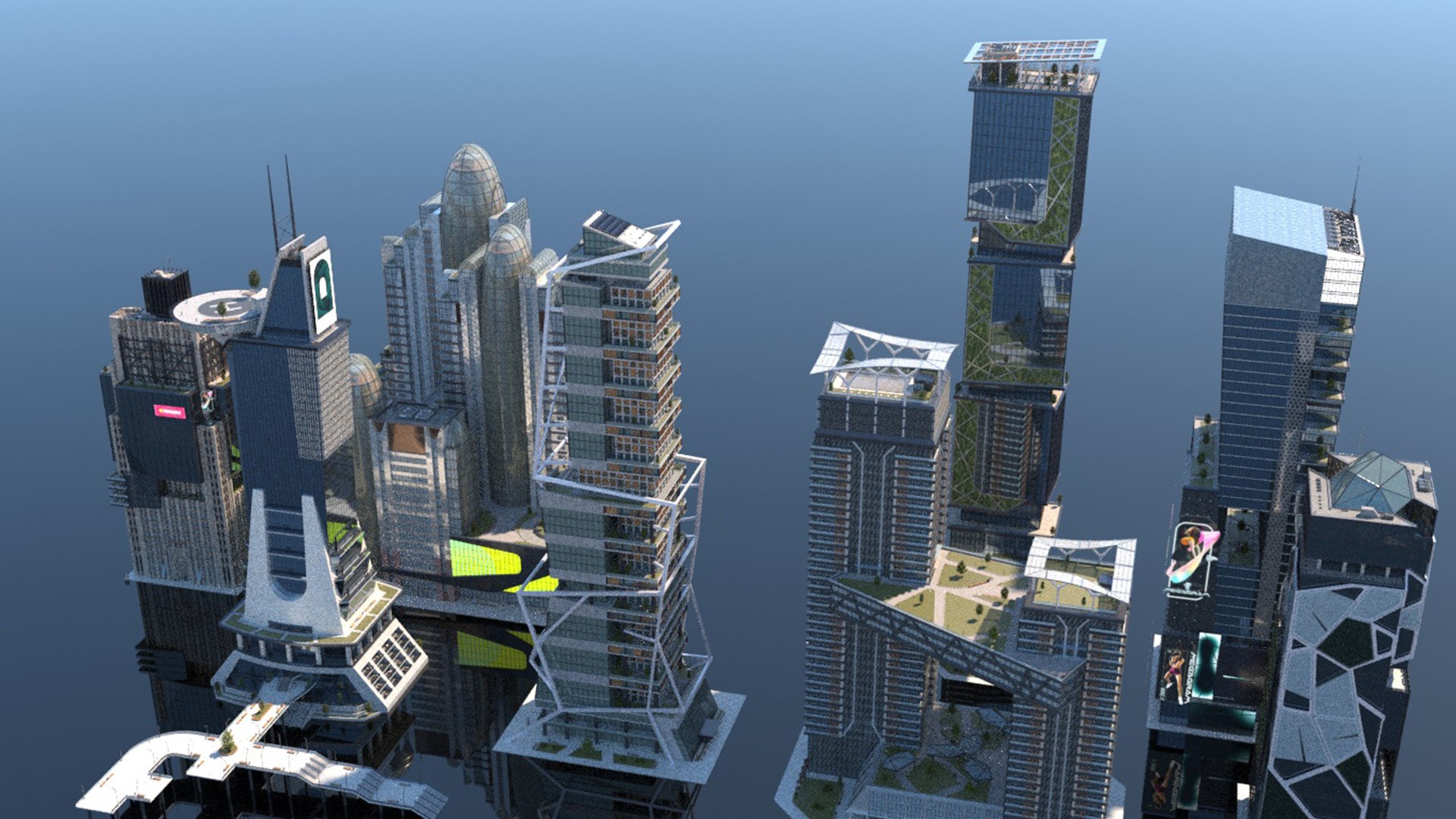 Future Tower Model - TurboSquid 2105221