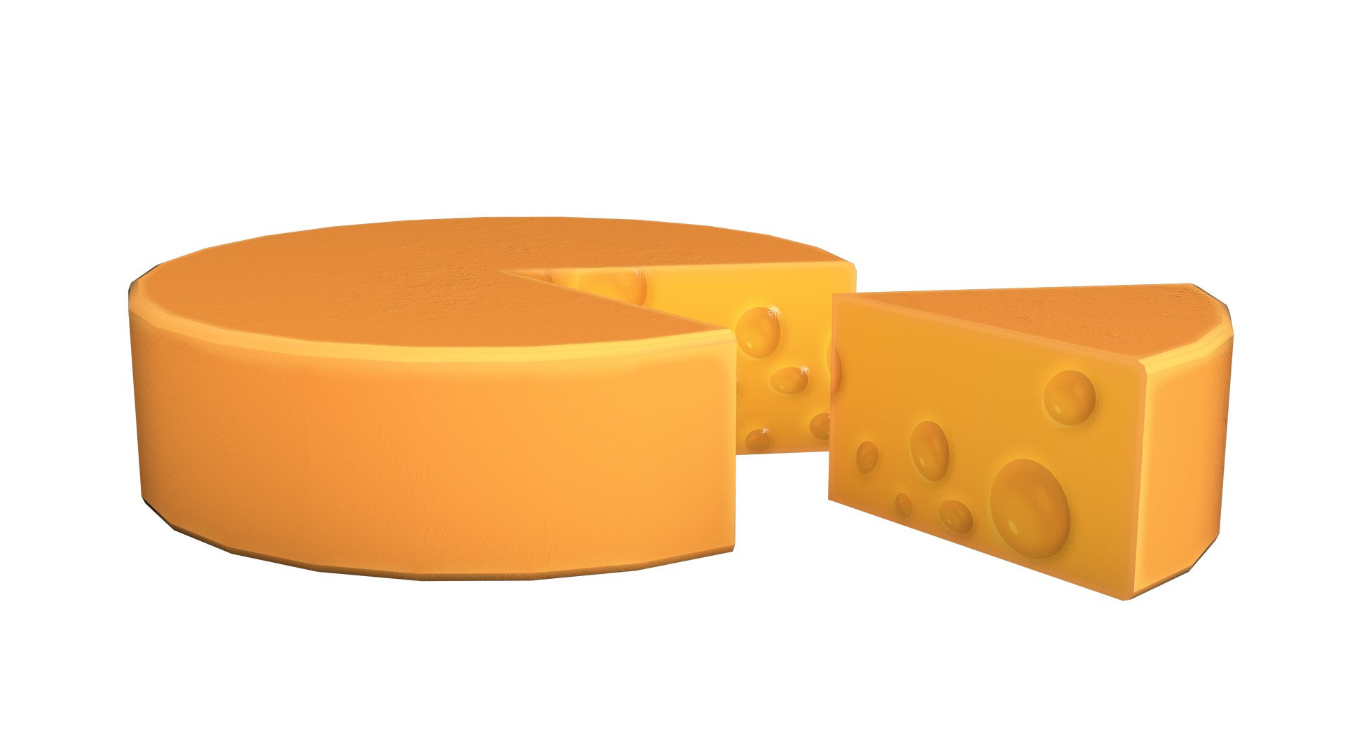 Cartoon Cheese 3D Model - TurboSquid 1817314