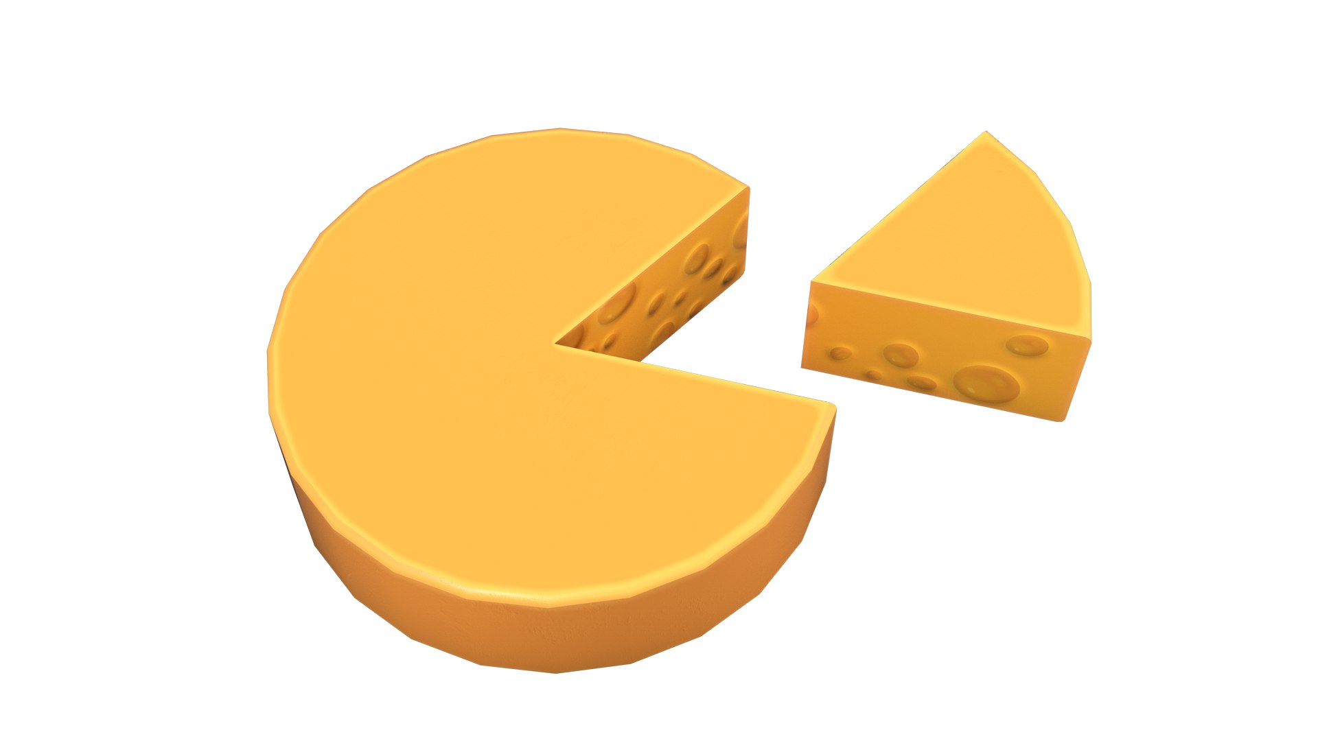 Cartoon Cheese 3D Model - TurboSquid 1817314