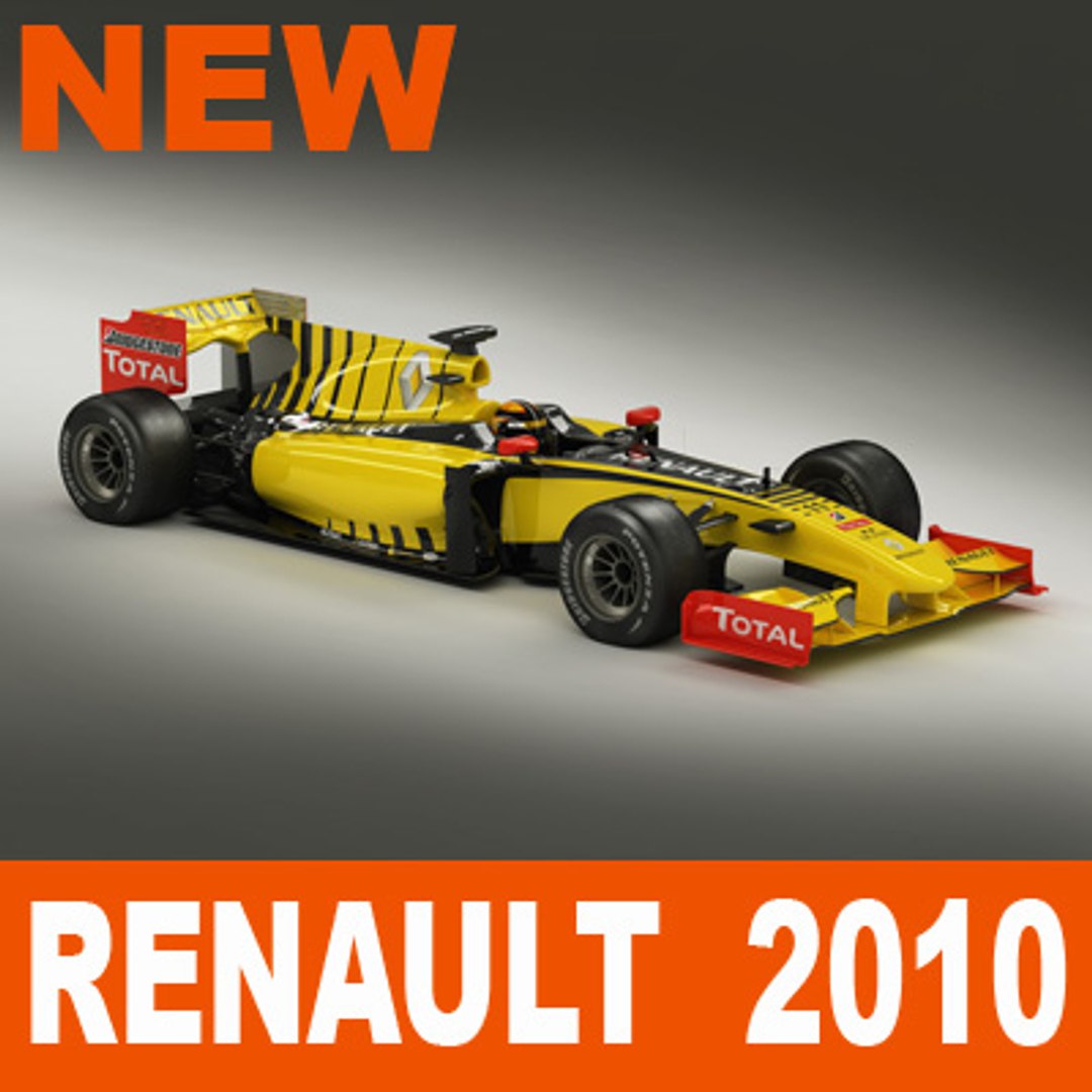 3d model renault f1 2010