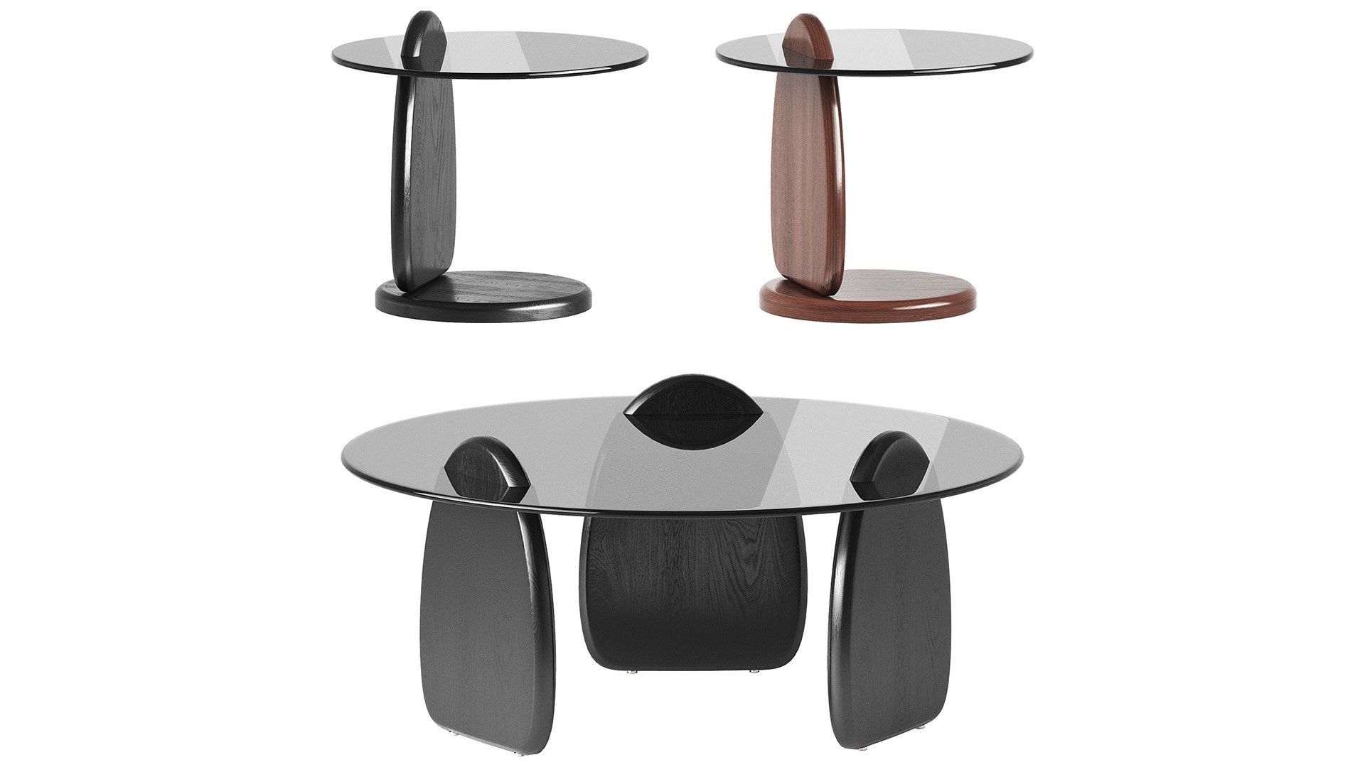 3D Coffee Table Side Table Model - TurboSquid 2253336
