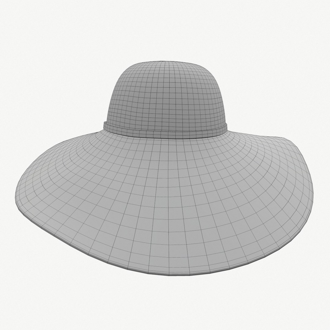 3D Sun Hat Model - TurboSquid 1543193