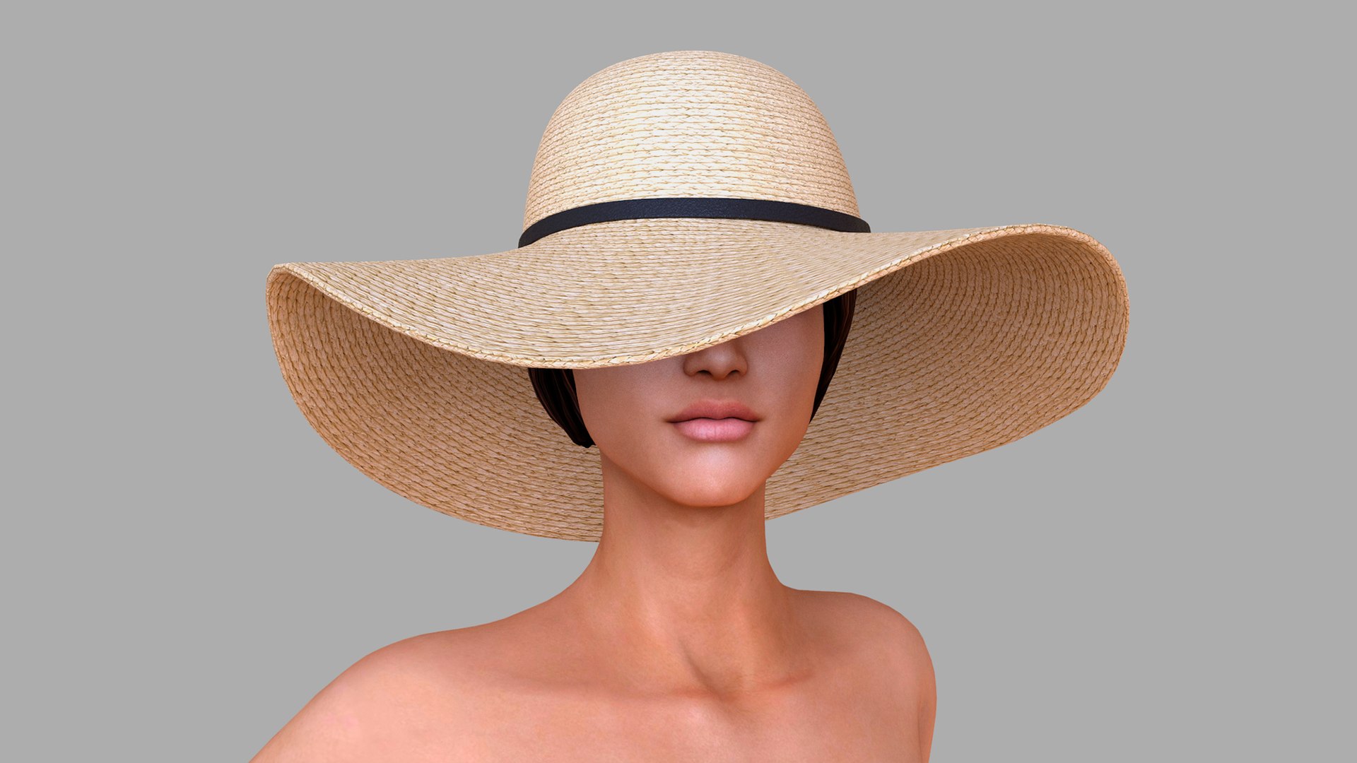 3D Sun Hat Model - TurboSquid 1543193