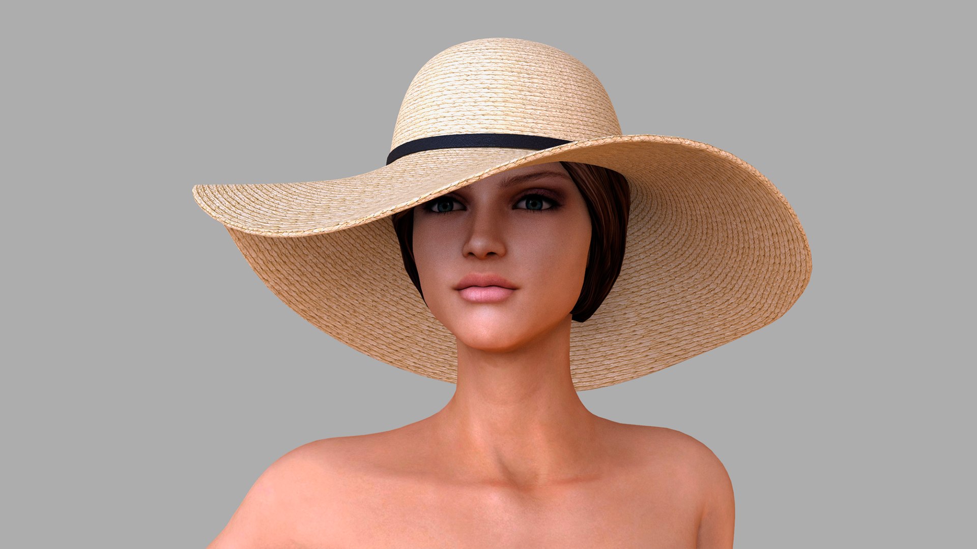 3D Sun Hat Model - TurboSquid 1543193