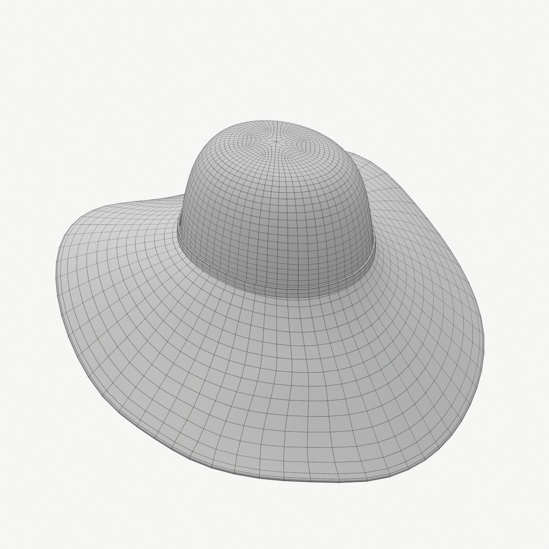 3D Sun Hat Model - TurboSquid 1543193
