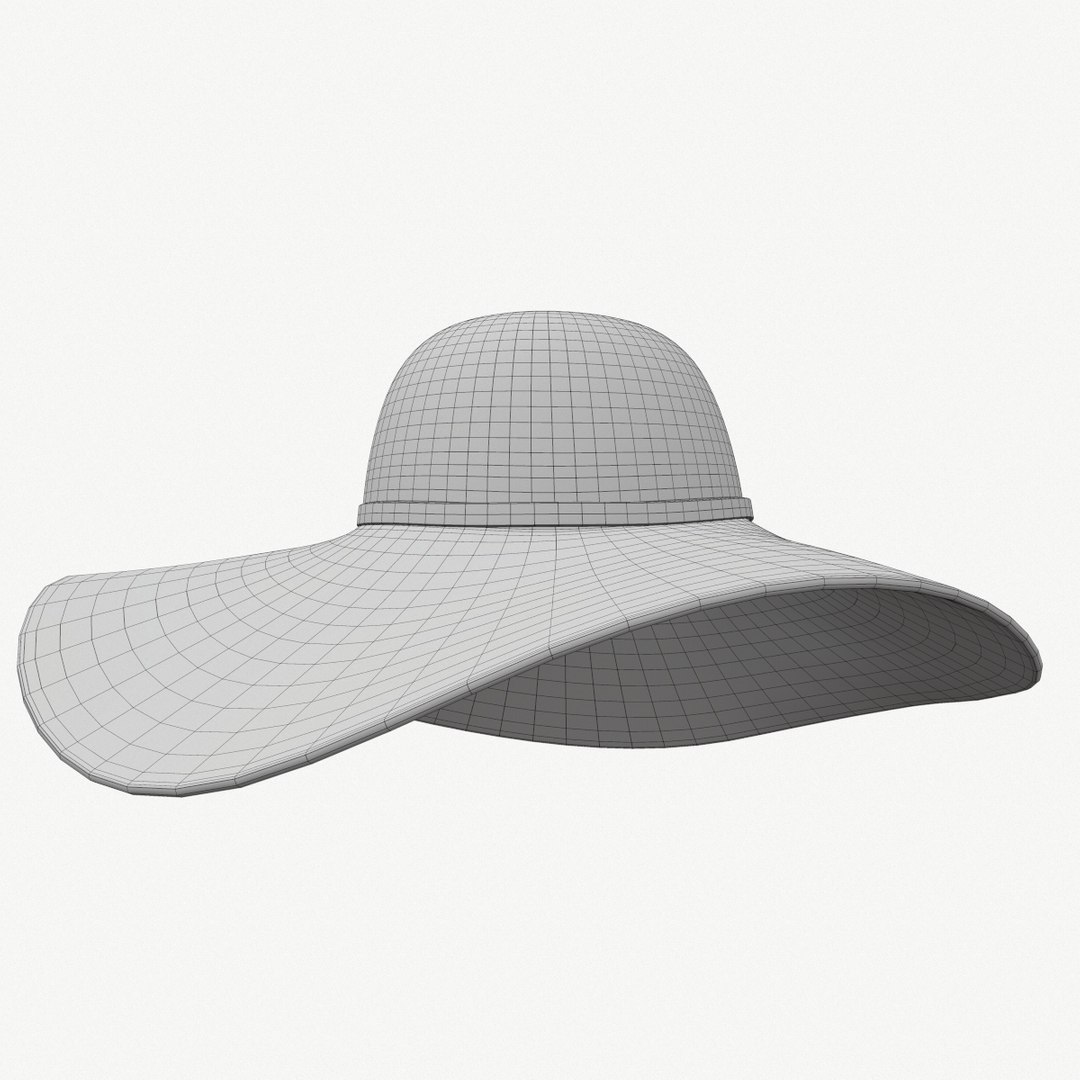 3D Sun Hat Model - TurboSquid 1543193