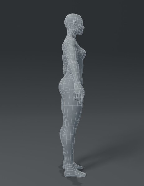 Superhero Female Body Base Mesh 3D 모델 3D 모델 - TurboSquid 1525203