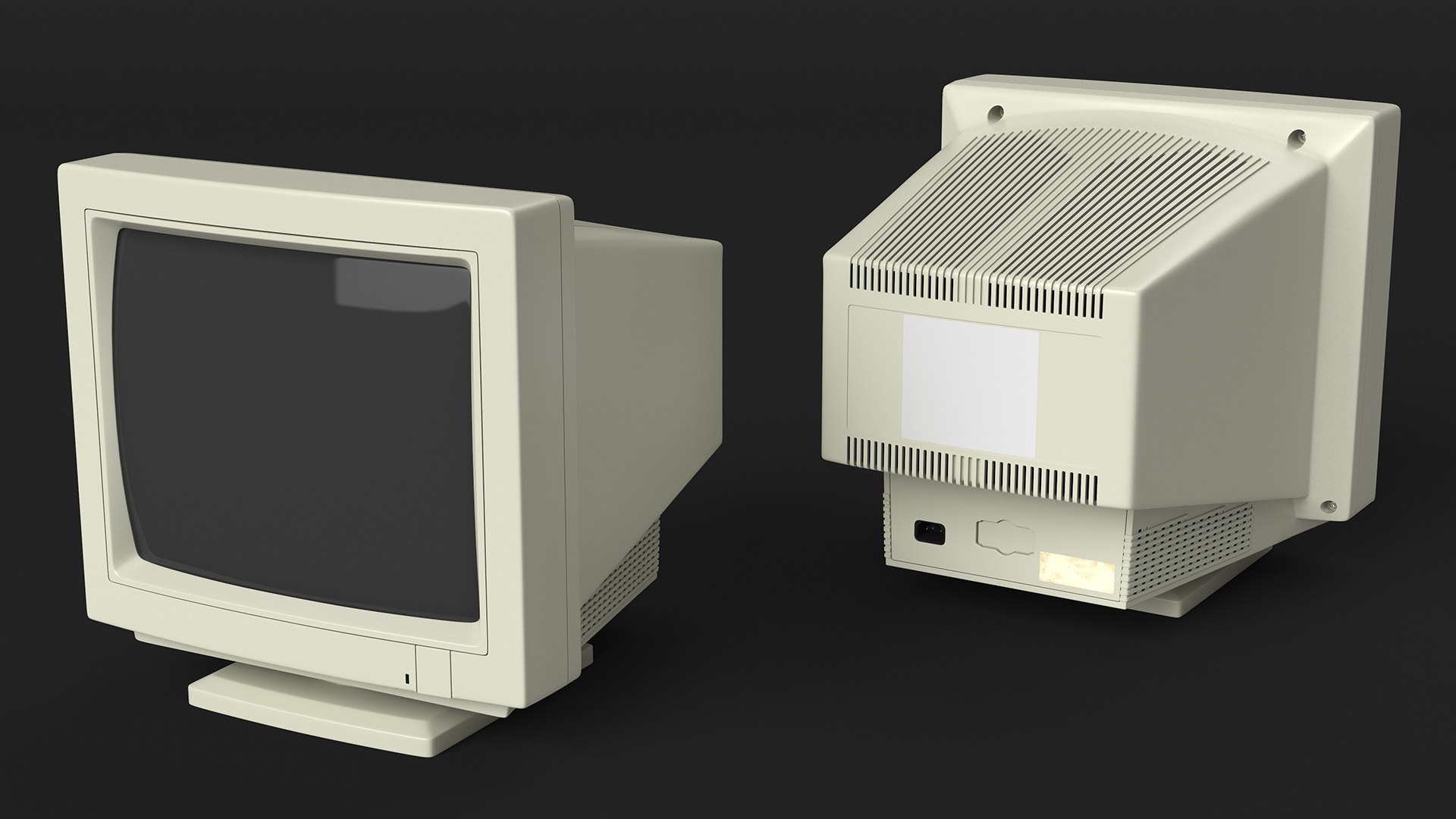 Vintage CRT Monitor 3D - TurboSquid 2189368