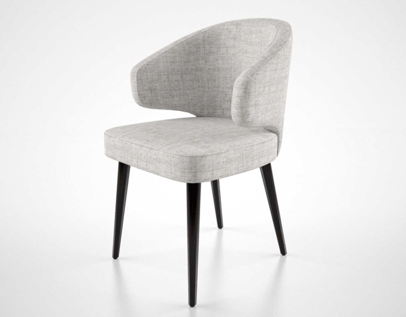 3d Model Minotti Aston Dining Chair