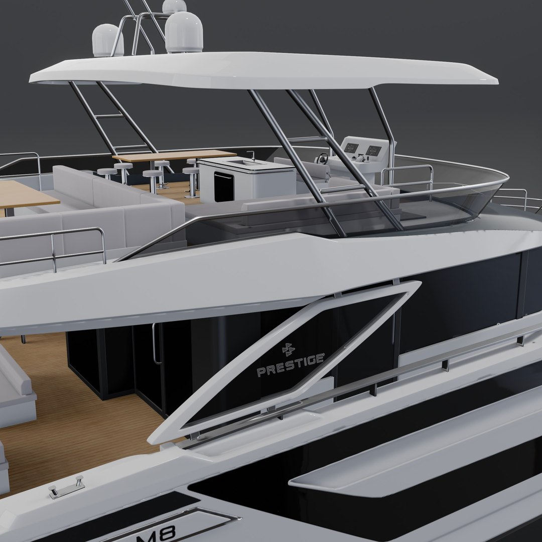 3D Prestige M8 Catamaran Powercat 3D - TurboSquid 2357358