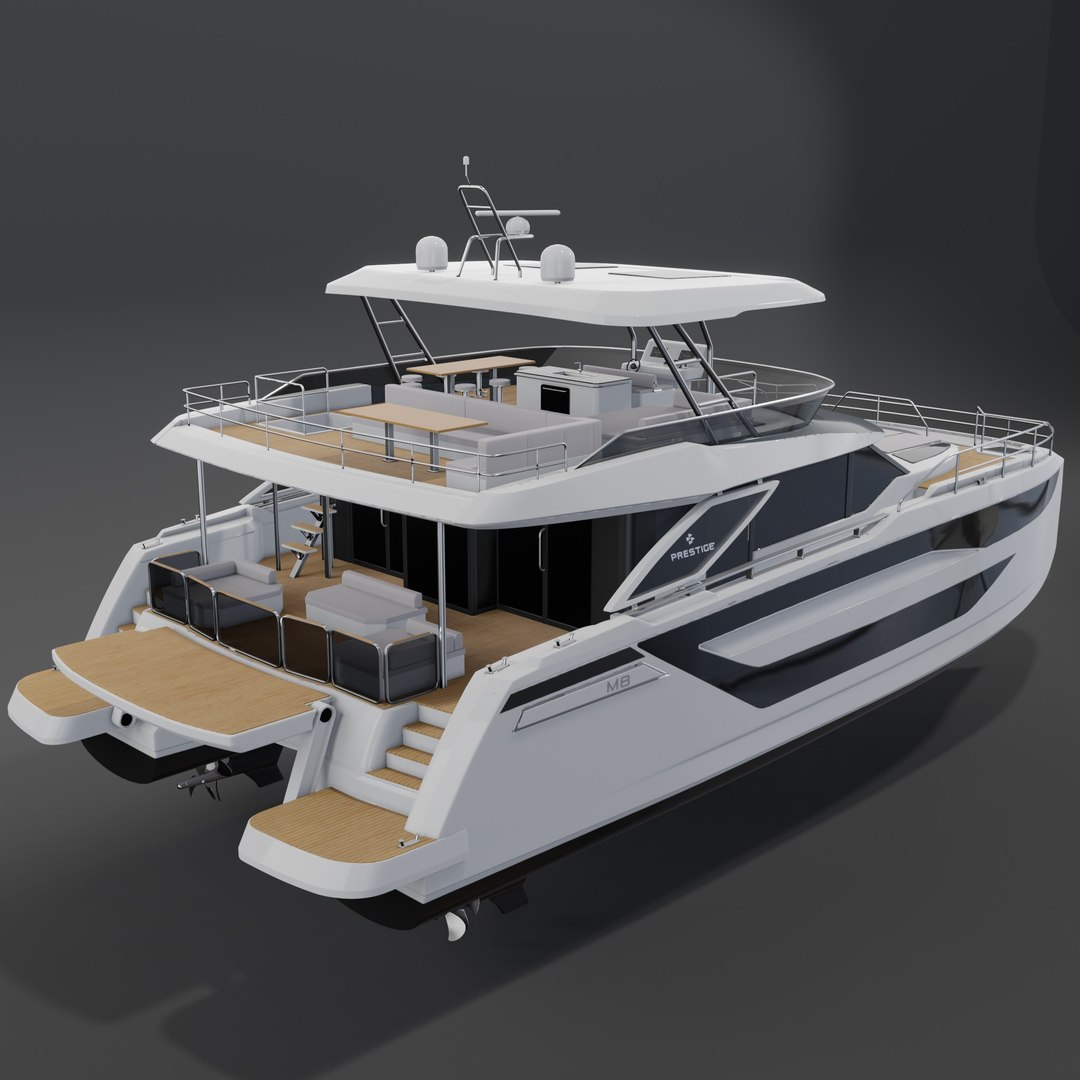 3D Prestige M8 Catamaran Powercat 3D - TurboSquid 2357358